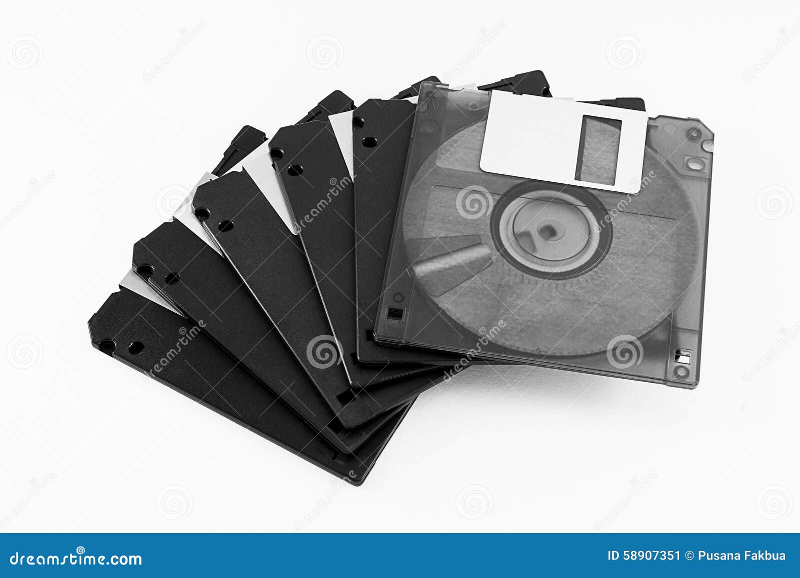 Floppy Disks Isolated on White Background, Translucent Floppy Disk ...