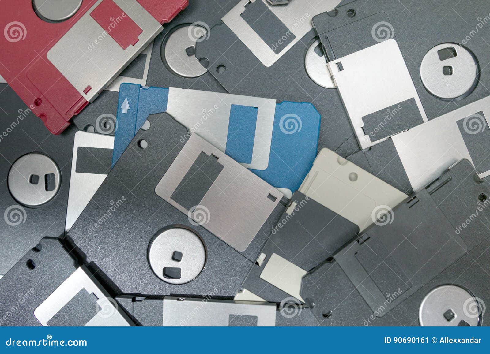 Floppy Disks Magnetic Computer Data Storage. Stock Image - Image of ...