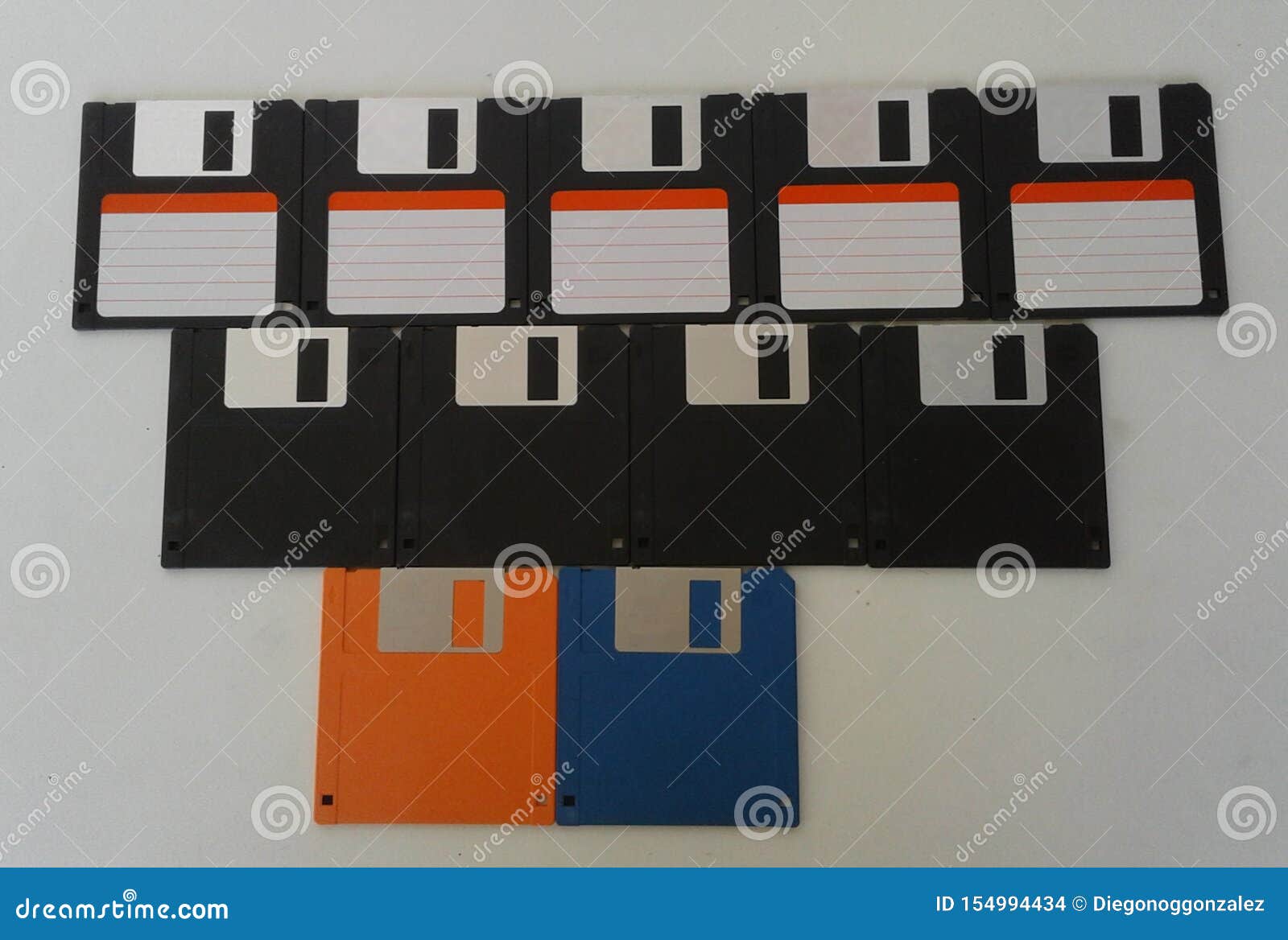 Floppy Disks Old Technology Retro Diskette Stock Photo - Image of ...