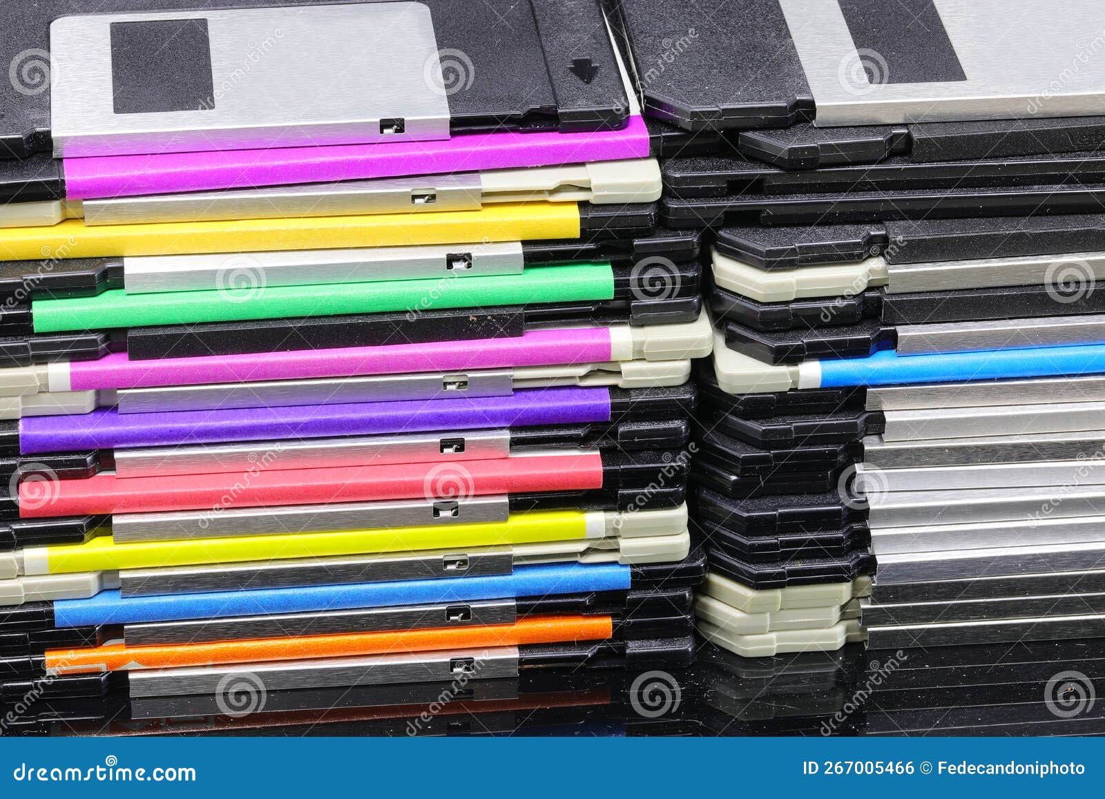 Floppy Disks Used To Save Computer Data in the 90s Stock Photo - Image ...