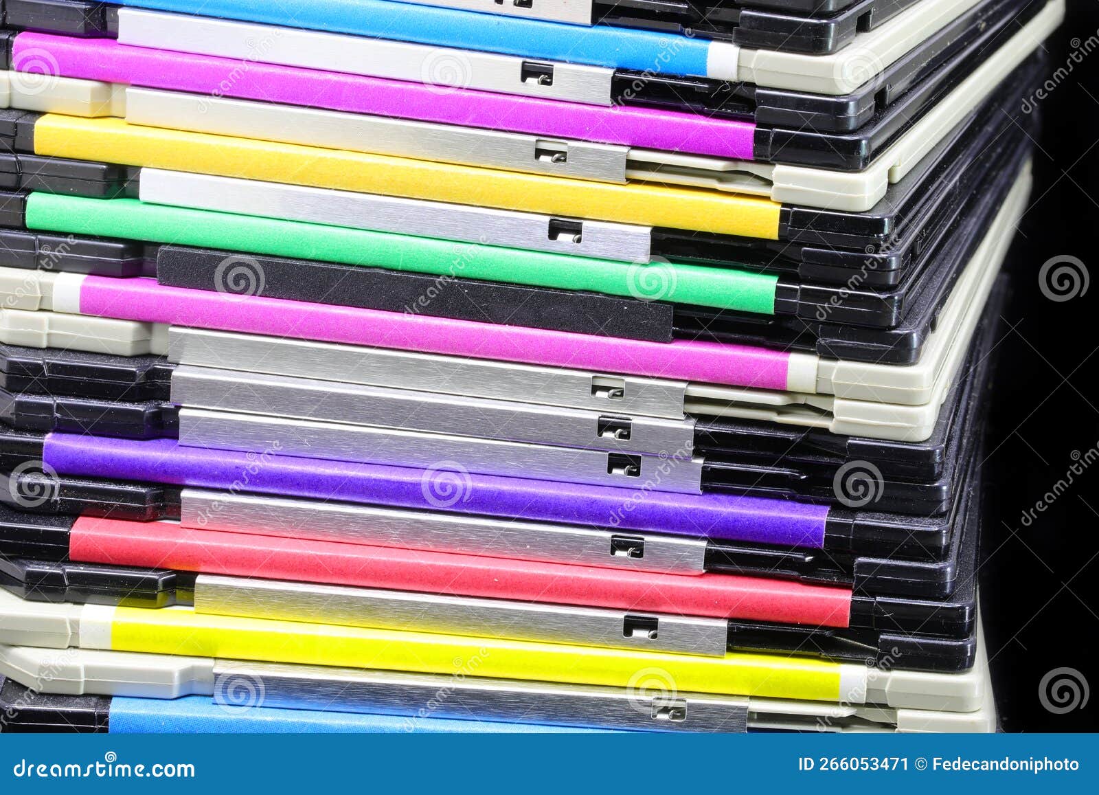 Floppy Disks Used To Save Computer Data in the 90s Stock Image - Image ...