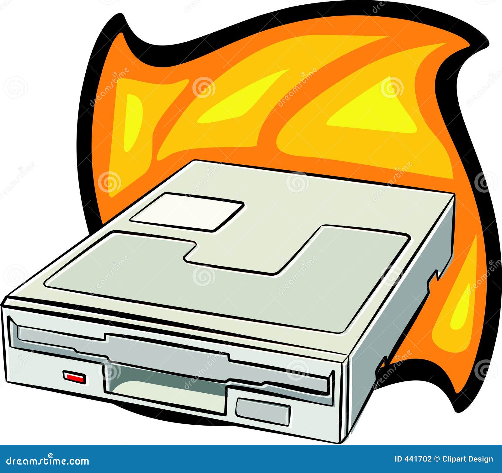 Floppy drive stock illustration. Illustration of diskette - 441702