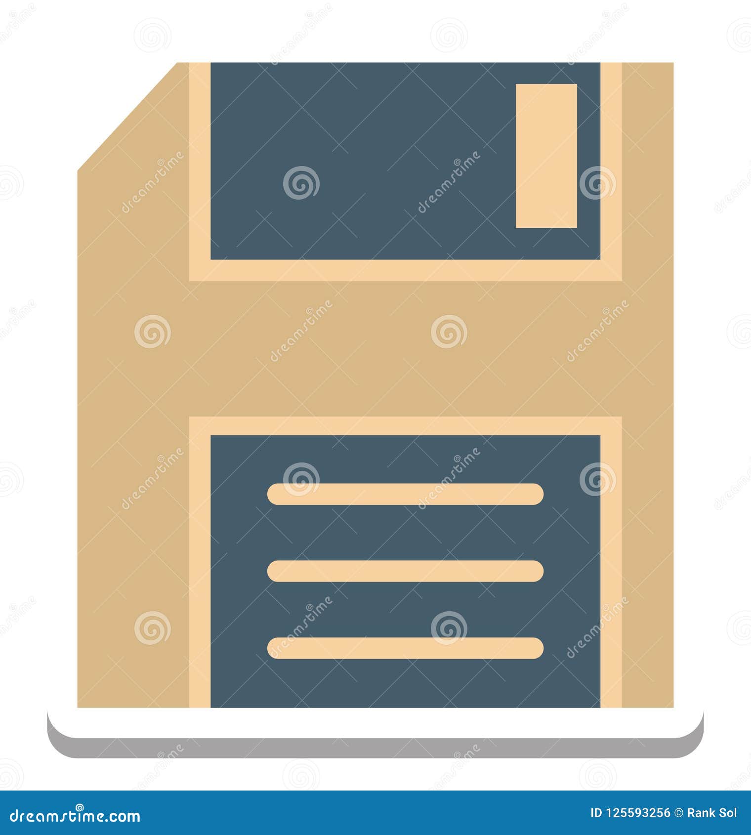 Floppy, Floppy Drive Isolated Vector Icon Stock Vector - Illustration ...