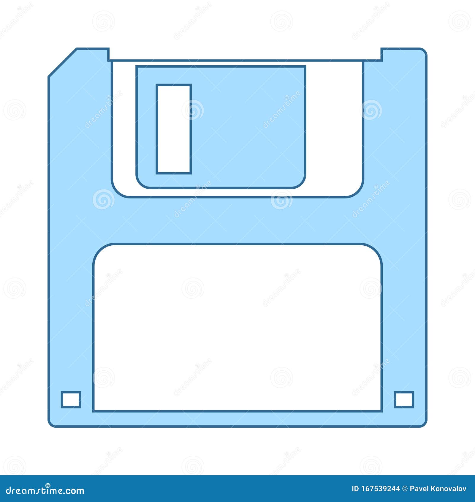 Floppy Icon stock vector. Illustration of information - 167539244
