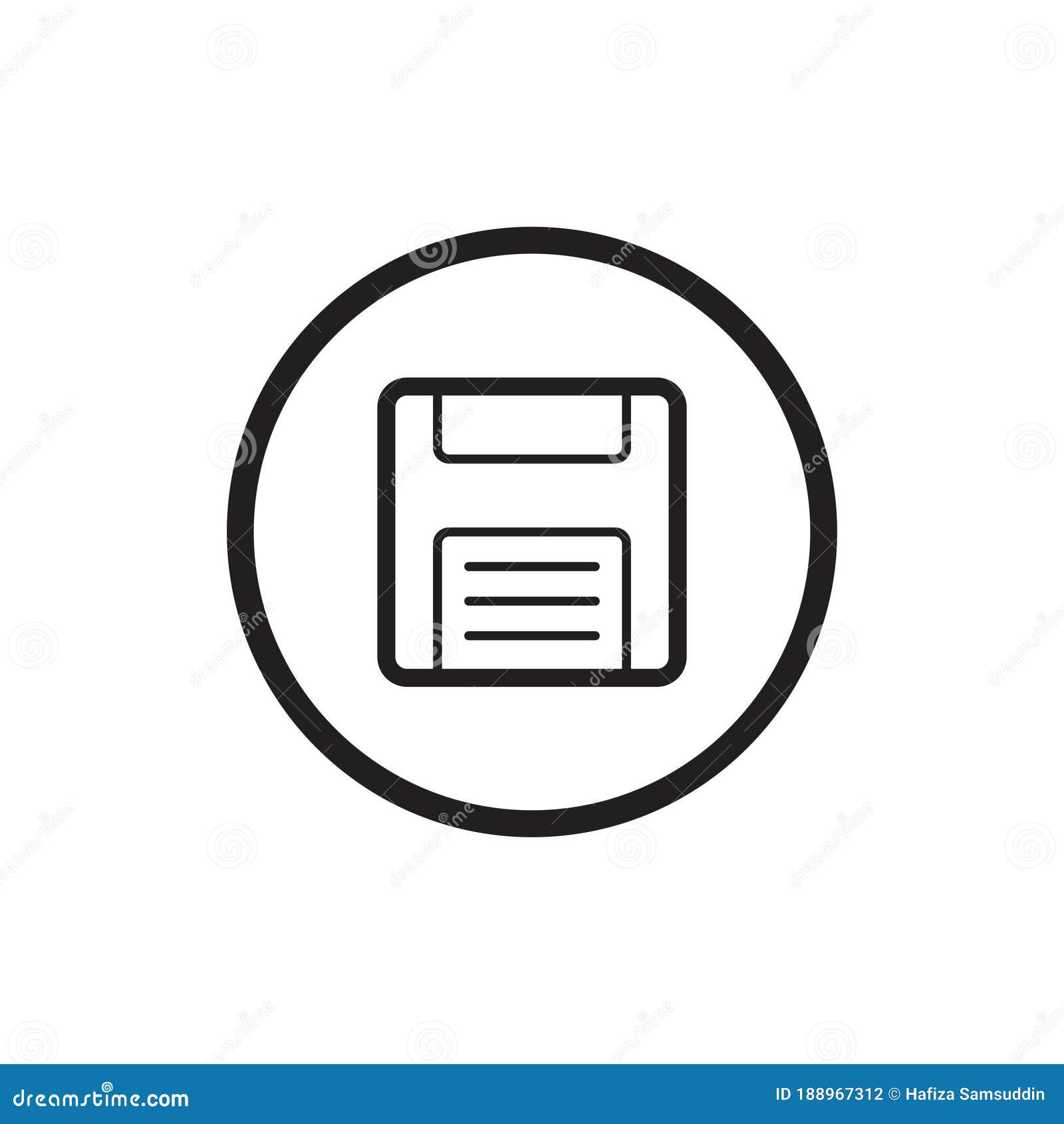 Floppy Icon. Vector Illustration Decorative Design Stock Vector ...