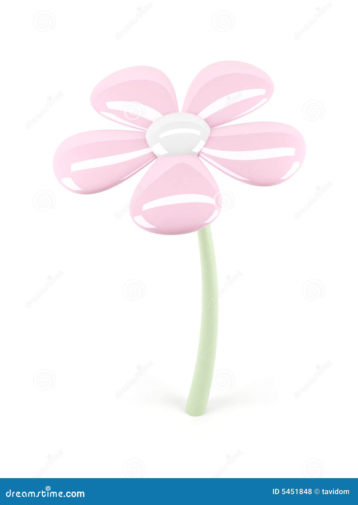 Flor 3d stock de ilustración. Ilustración de colorido - 5451848