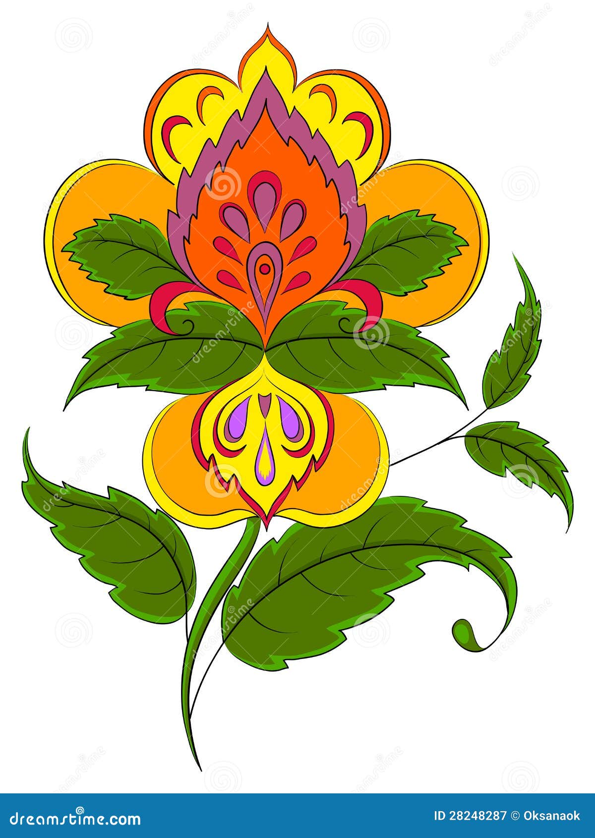 Flor abstracta ilustración del vector. Ilustración de rosa - 28248287