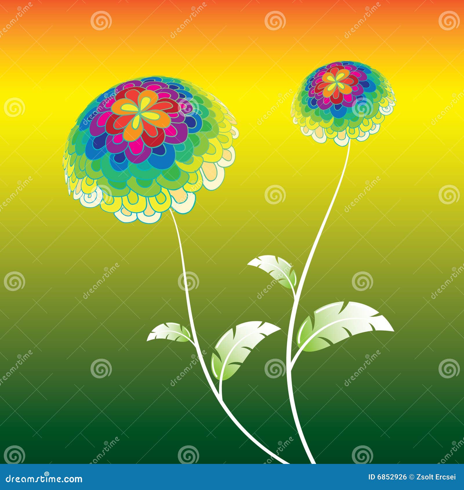 Flor abstracta del vector ilustración del vector. Ilustración de ...