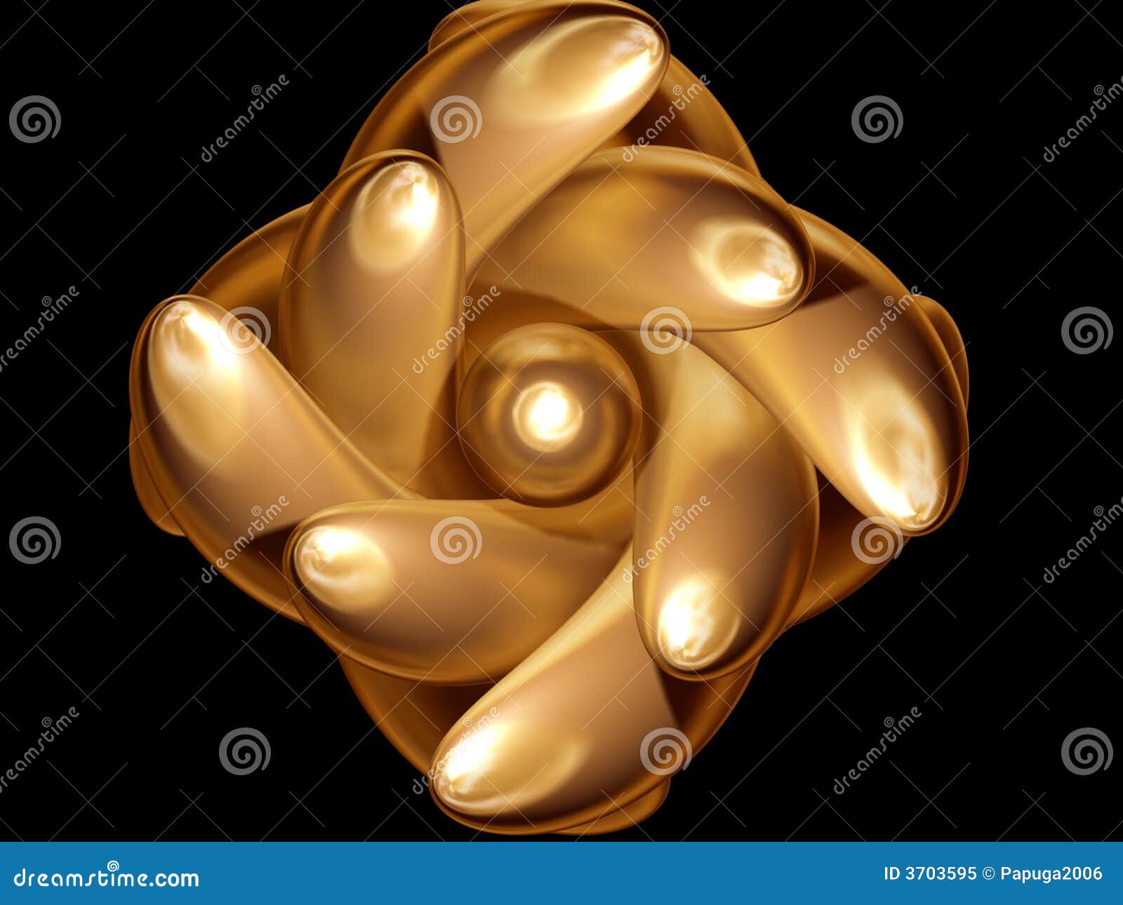 Flor de oro stock de ilustración. Ilustración de casero - 3703595