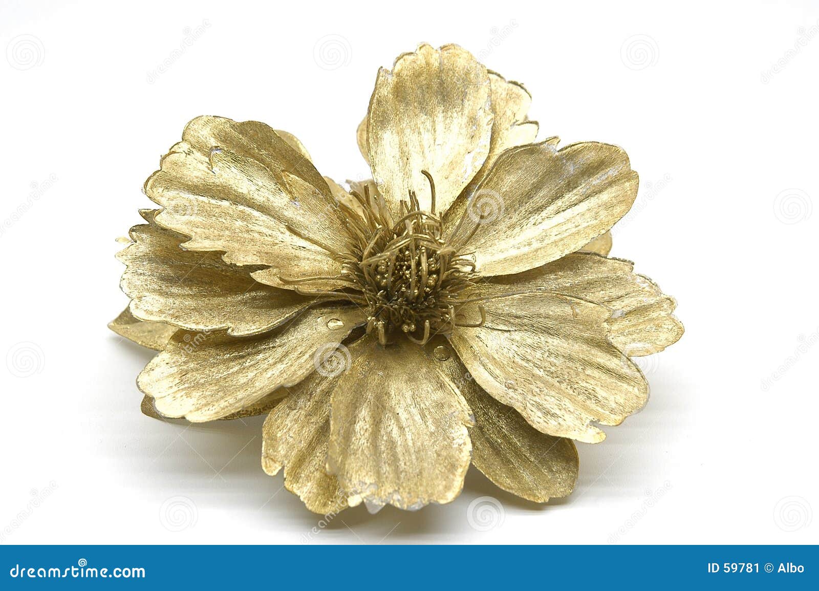 Flor de oro imagen de archivo. Imagen de creativo, ornamental - 59781