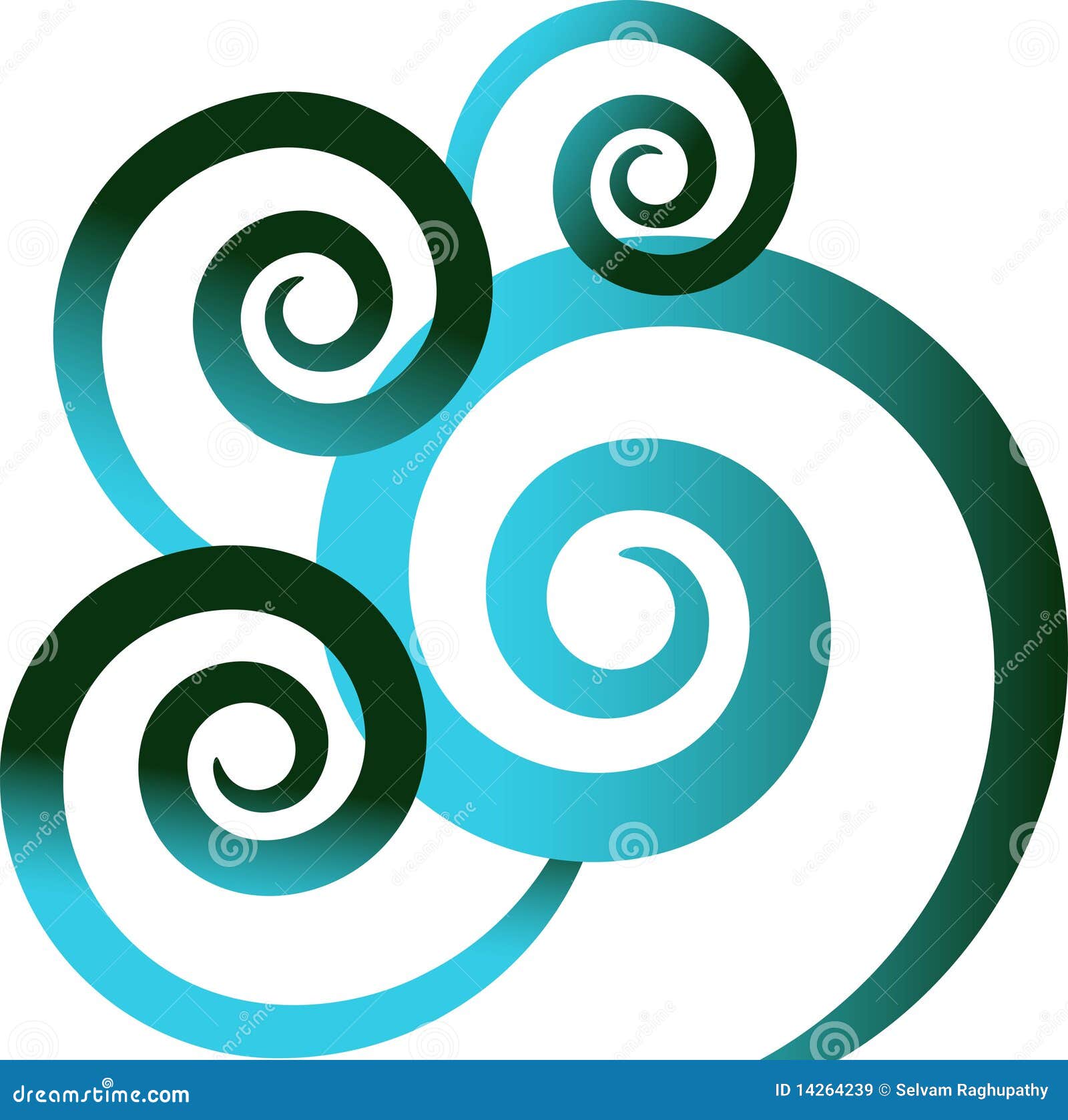 Flor do redemoinho ilustração do vetor. Ilustração de desenho - 14264239