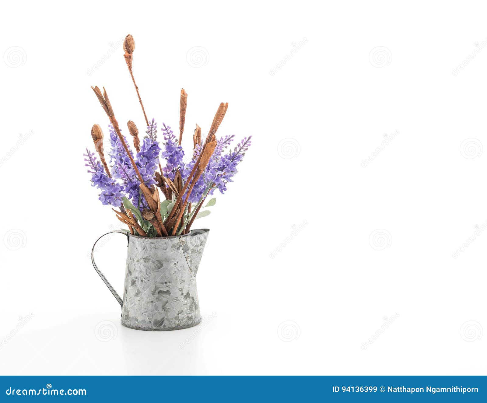 Flor Do Statice E Do Caspia No Vaso Imagem de Stock - Imagem de azul ...