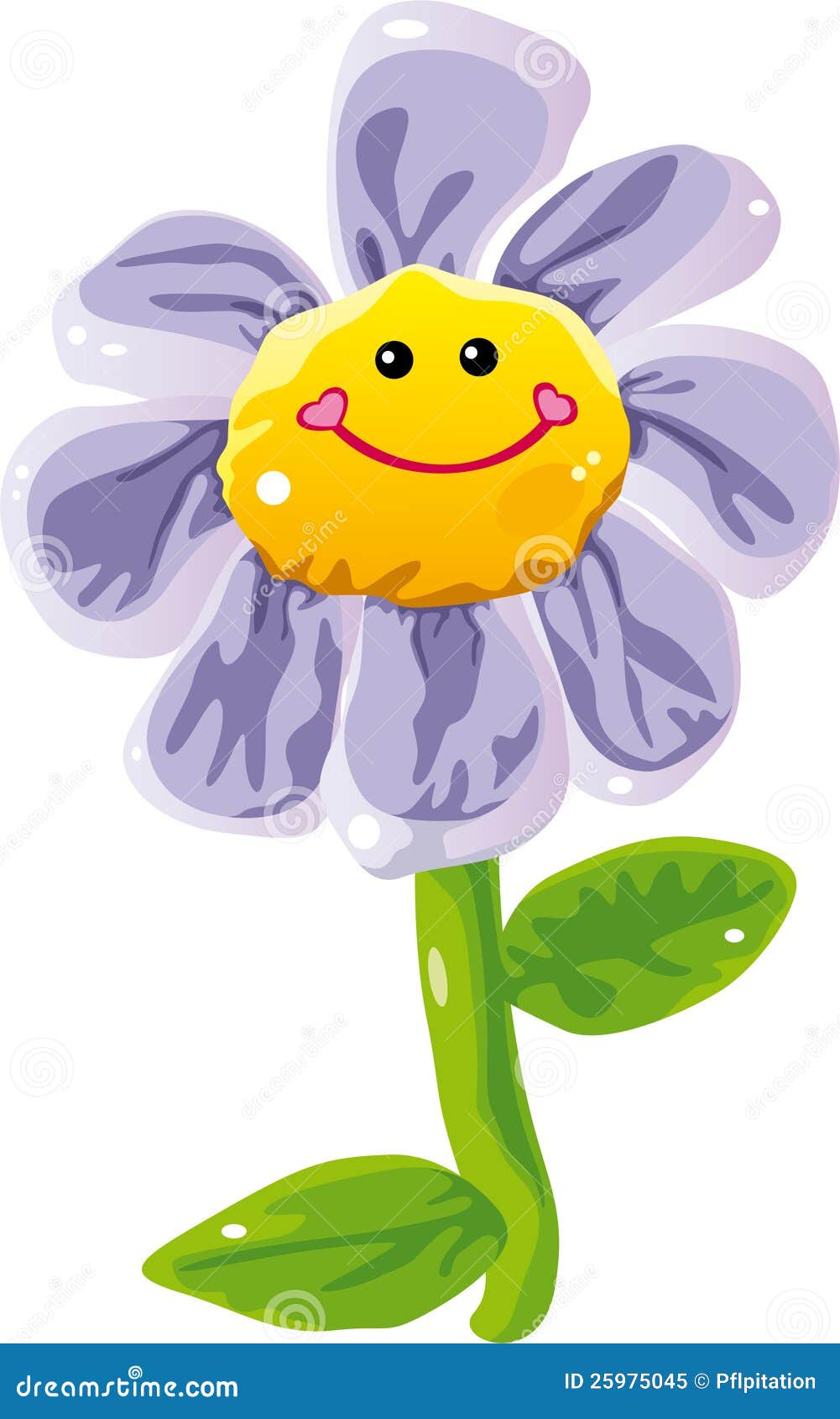 Flor dos desenhos animados ilustração do vetor. Ilustração de floral ...