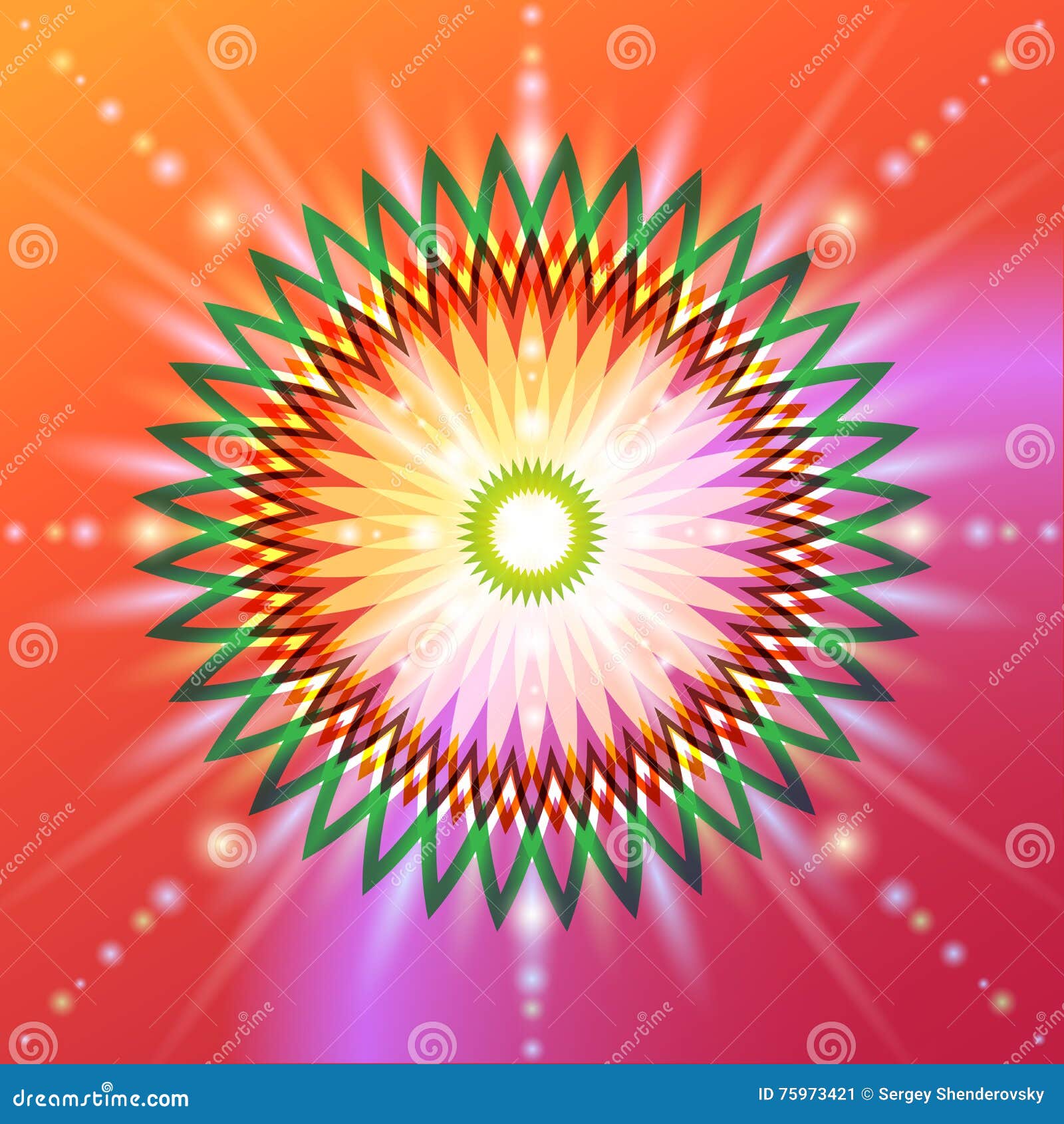 Flor sagrado da geometria ilustração do vetor. Ilustração de vida ...