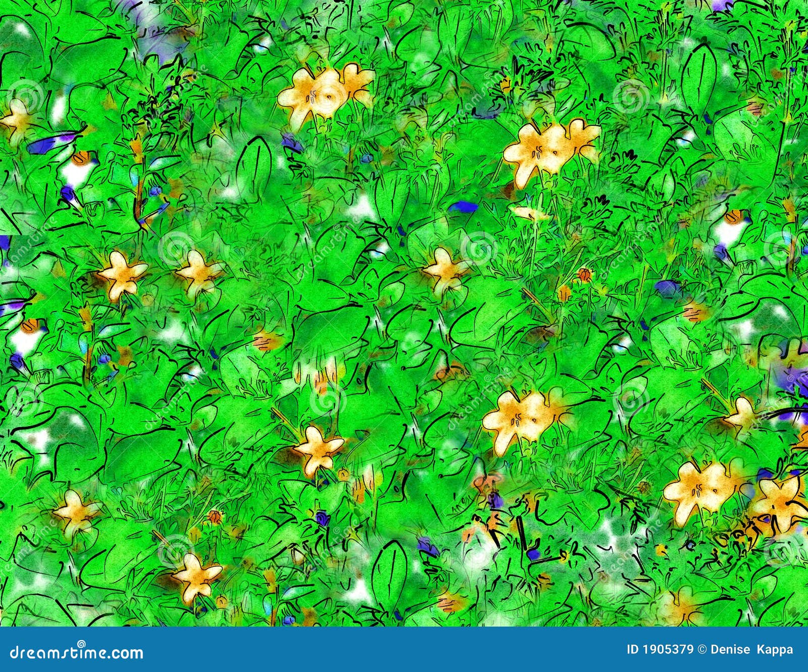 Flora Background stock illustration. Illustration of summer - 1905379