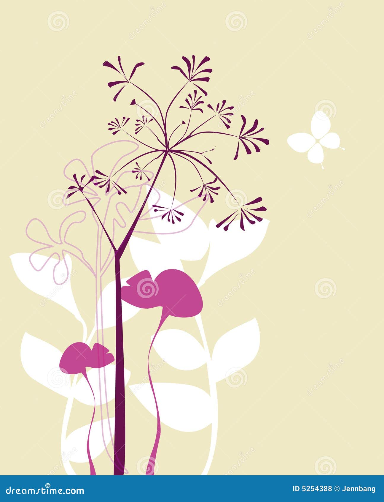 Flora design stock illustration. Illustration of leaves - 5254388