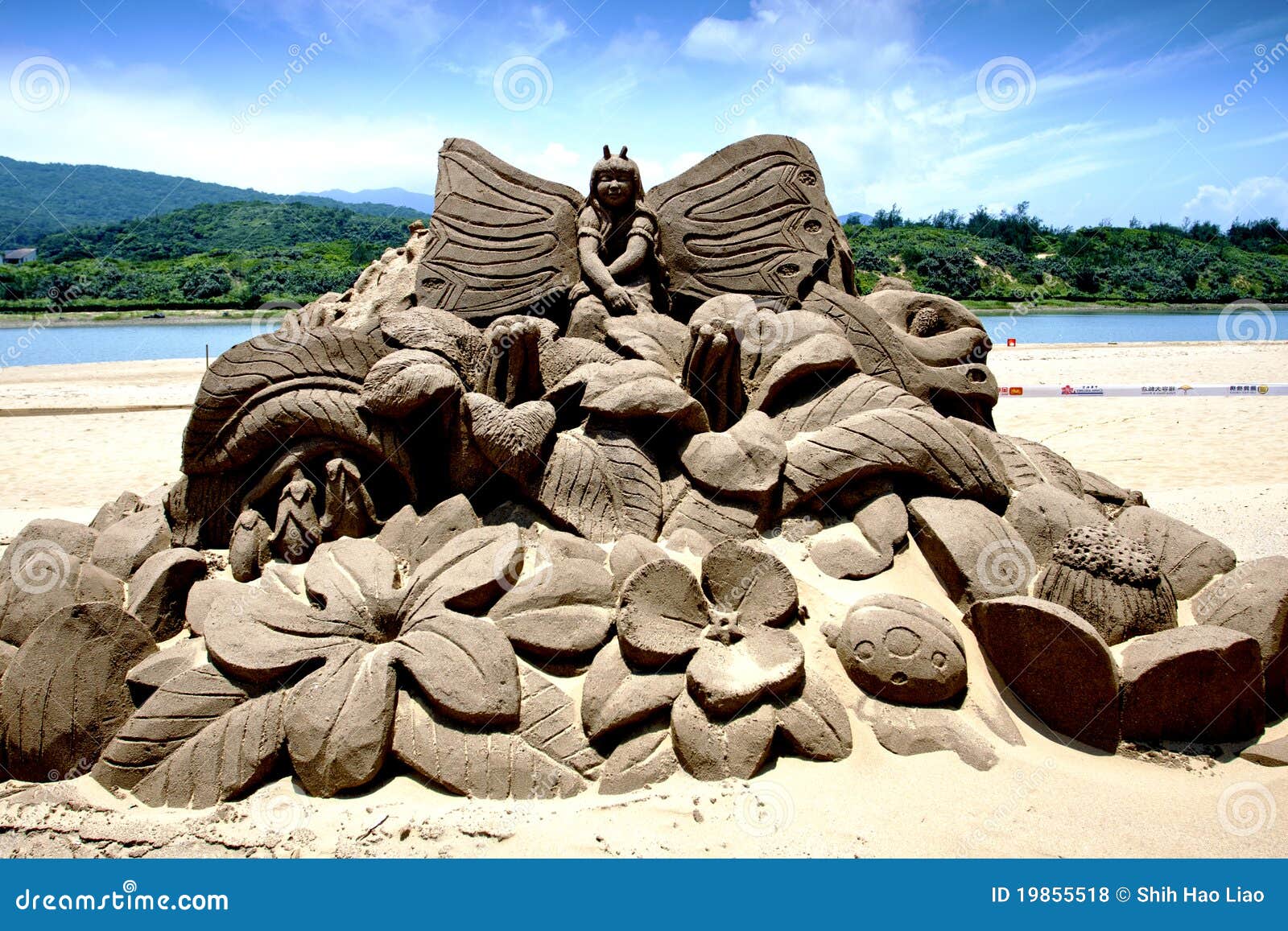 Flora Fairy Maiden Sand Sculpture Editorial Stock Photo - Image of ...
