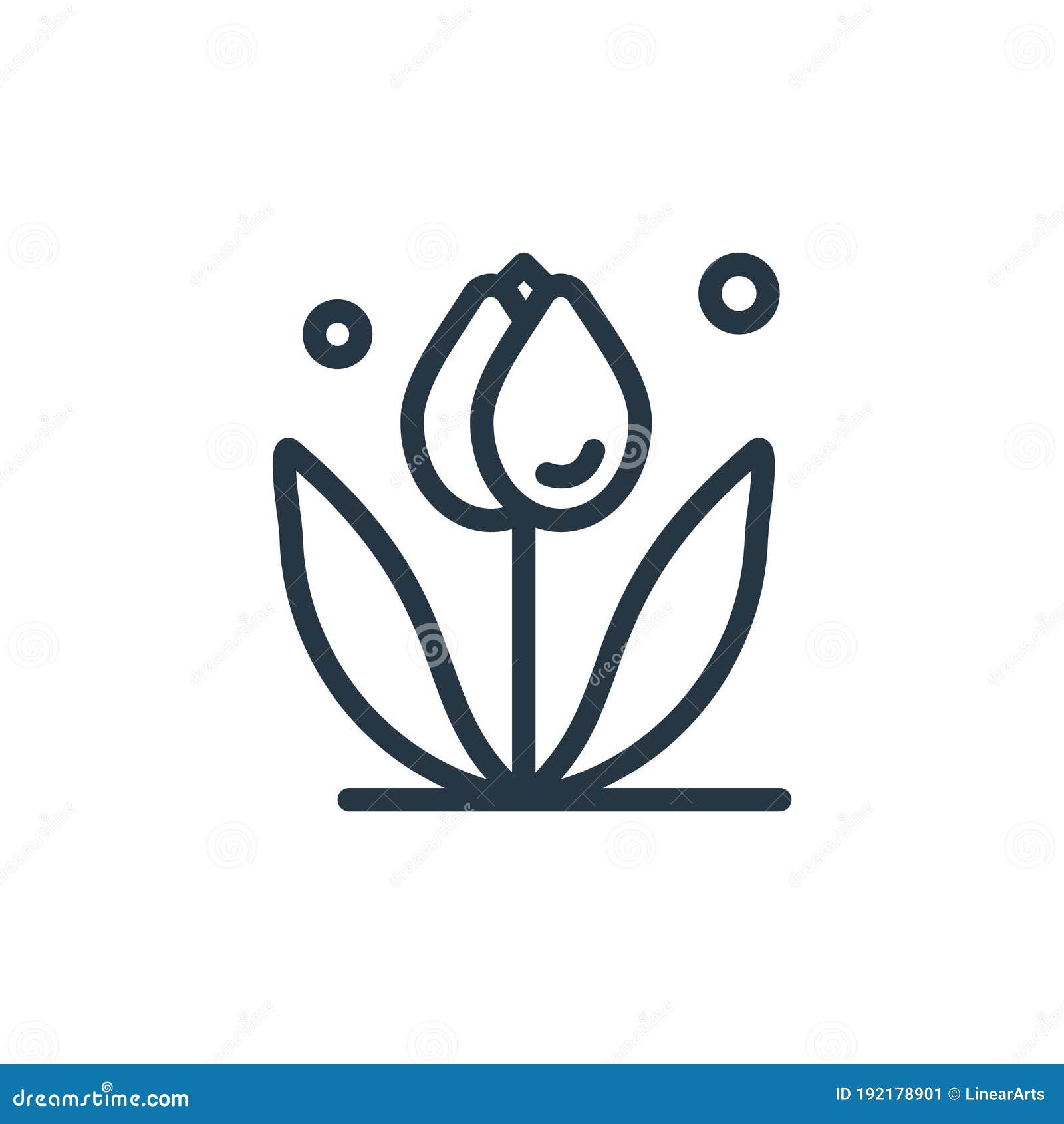 Flora Icon Vector from Spring Concept. Thin Line Illustration of Flora ...