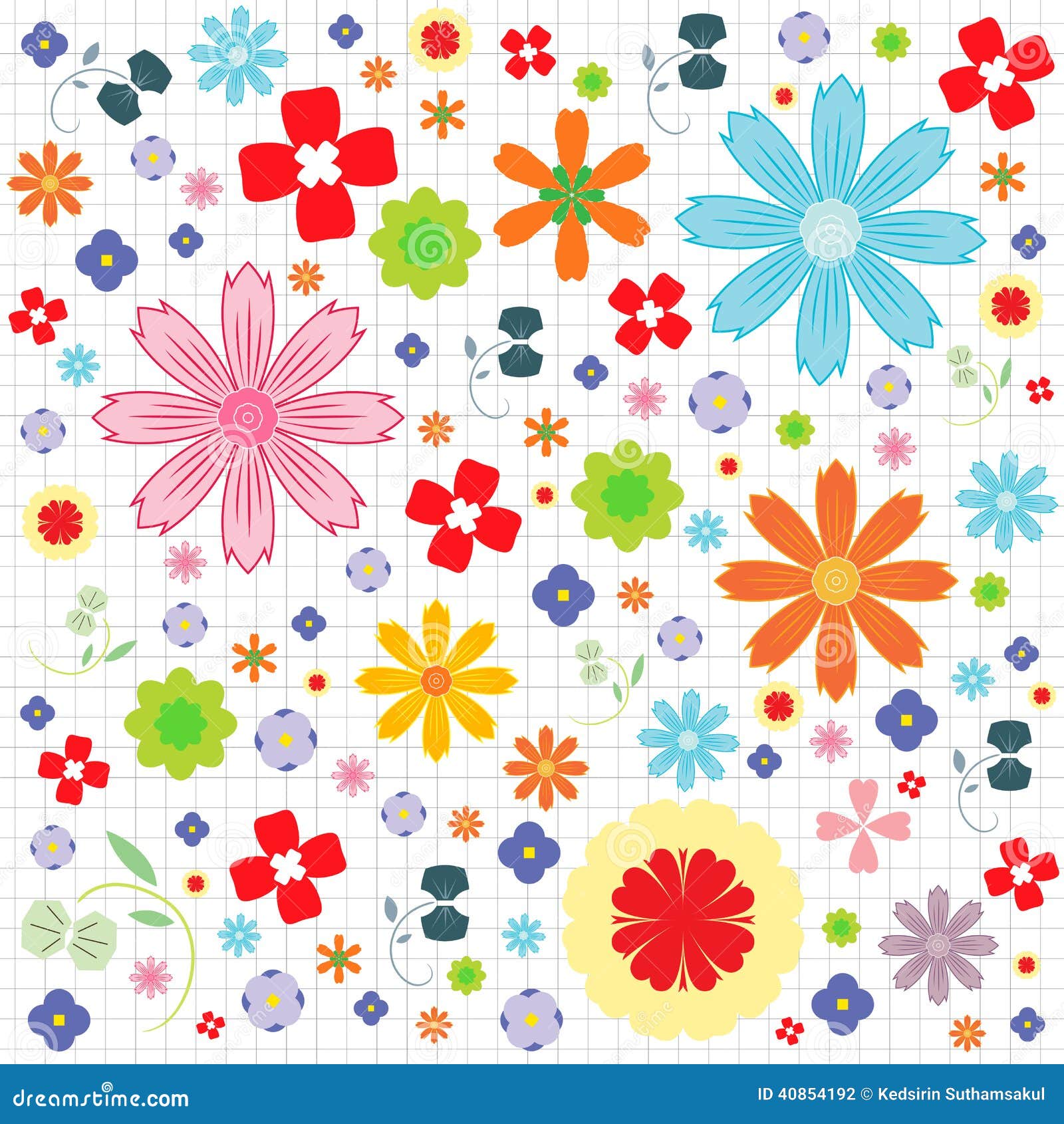 Flora Vector Pattern Designs Stock Vector - Illustration of floral ...
