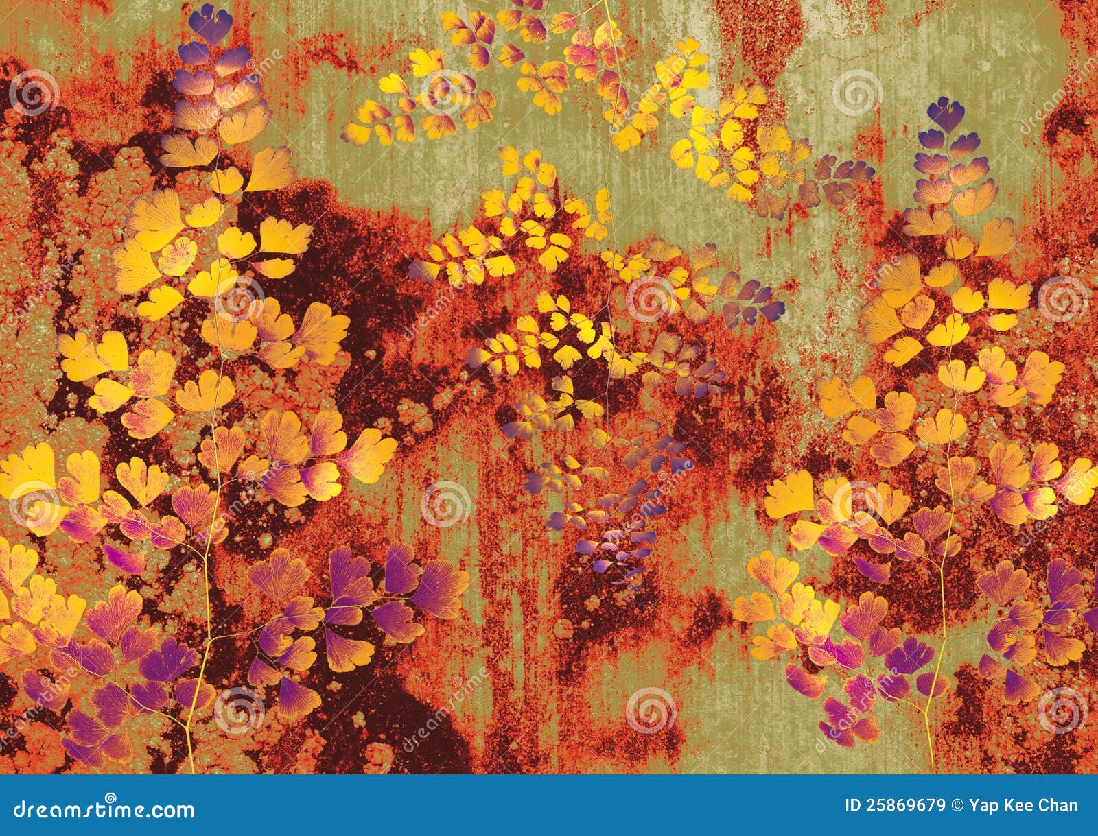 Flora wallpaper stock illustration. Illustration of beautiful - 25869679