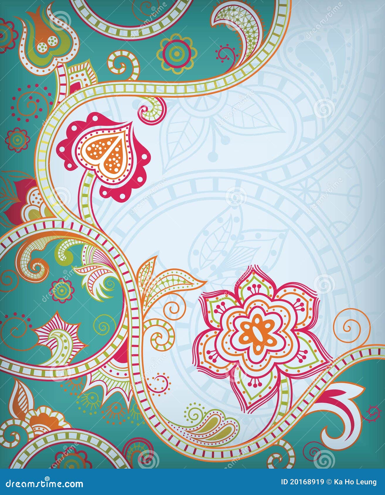 Floral Abstract stock illustration. Illustration of elegant - 20168919