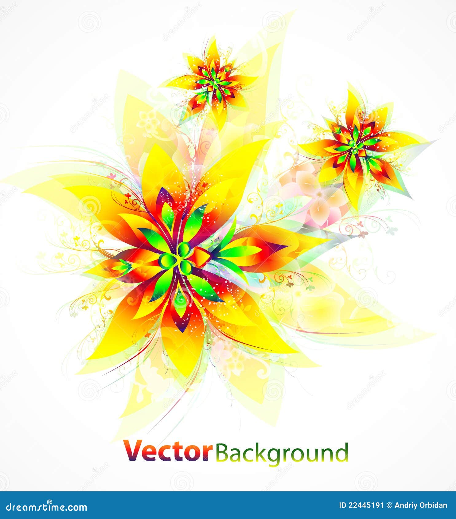 Floral abstract background stock vector. Illustration of abstract ...