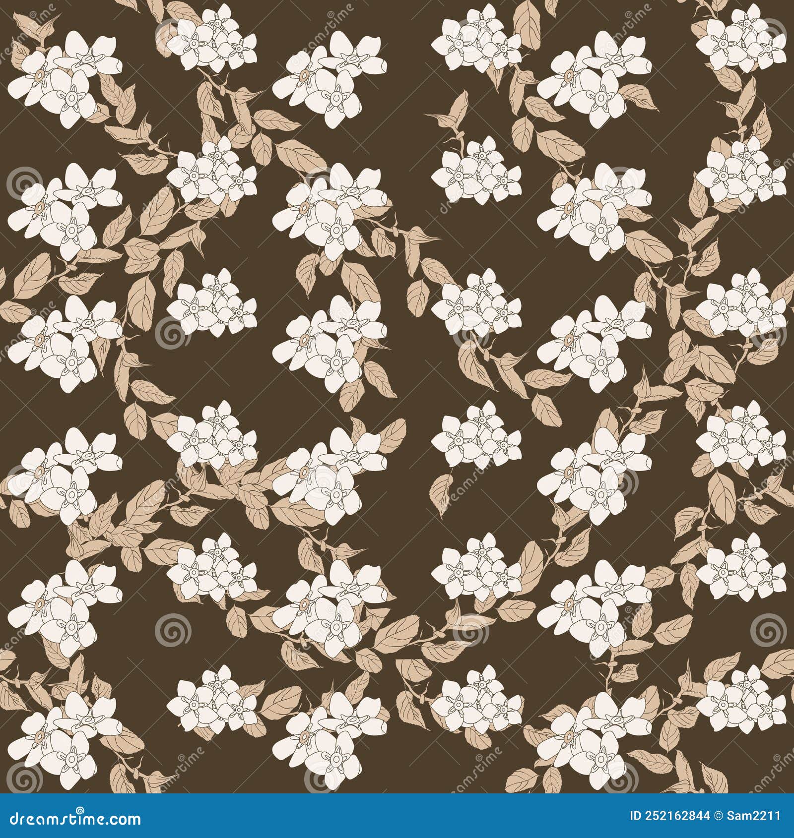 Floral Abstract Patchwork Seamless Pattern Background. Stock Vector ...