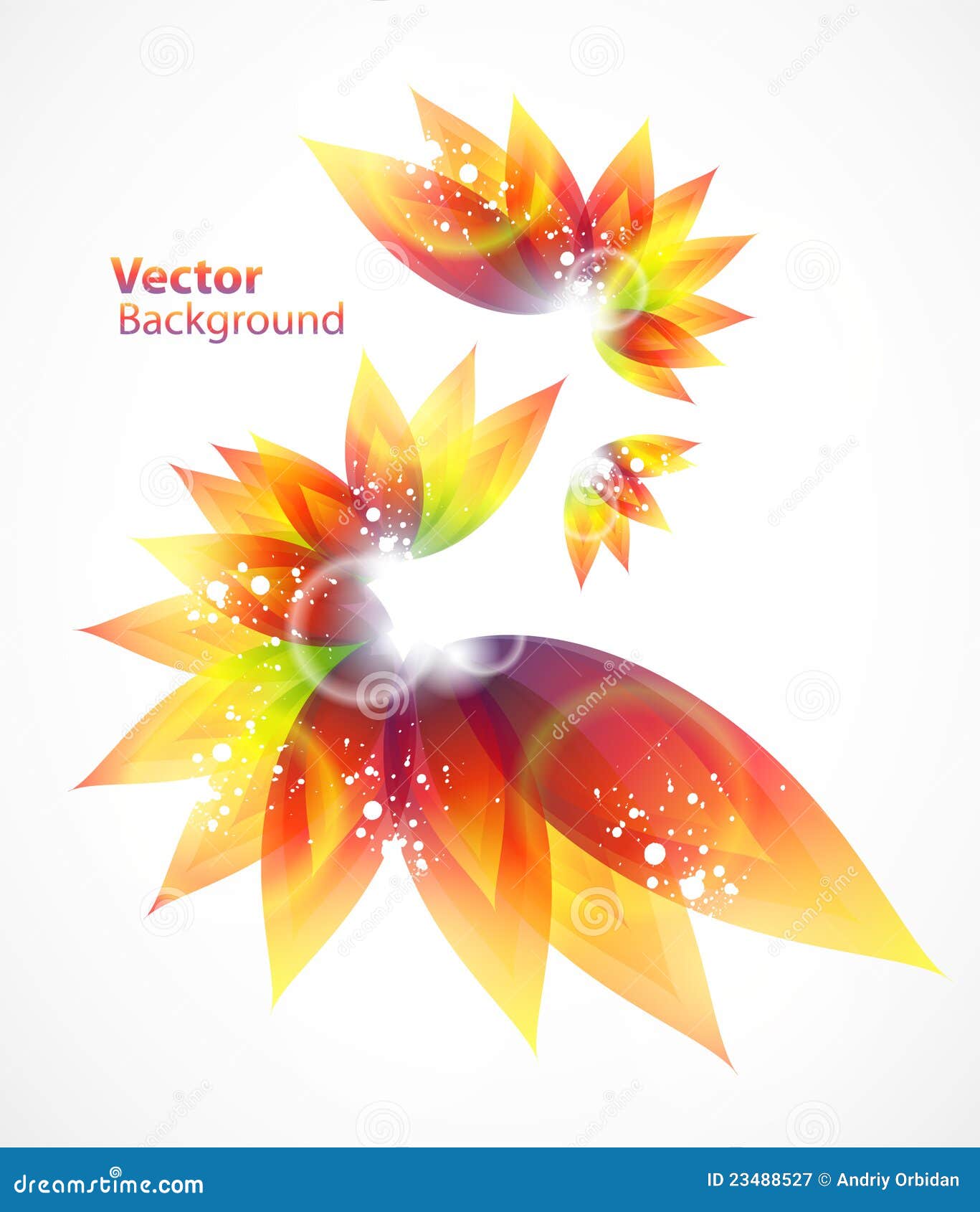 Floral Abstract Vector Background Stock Vector - Illustration of nature ...
