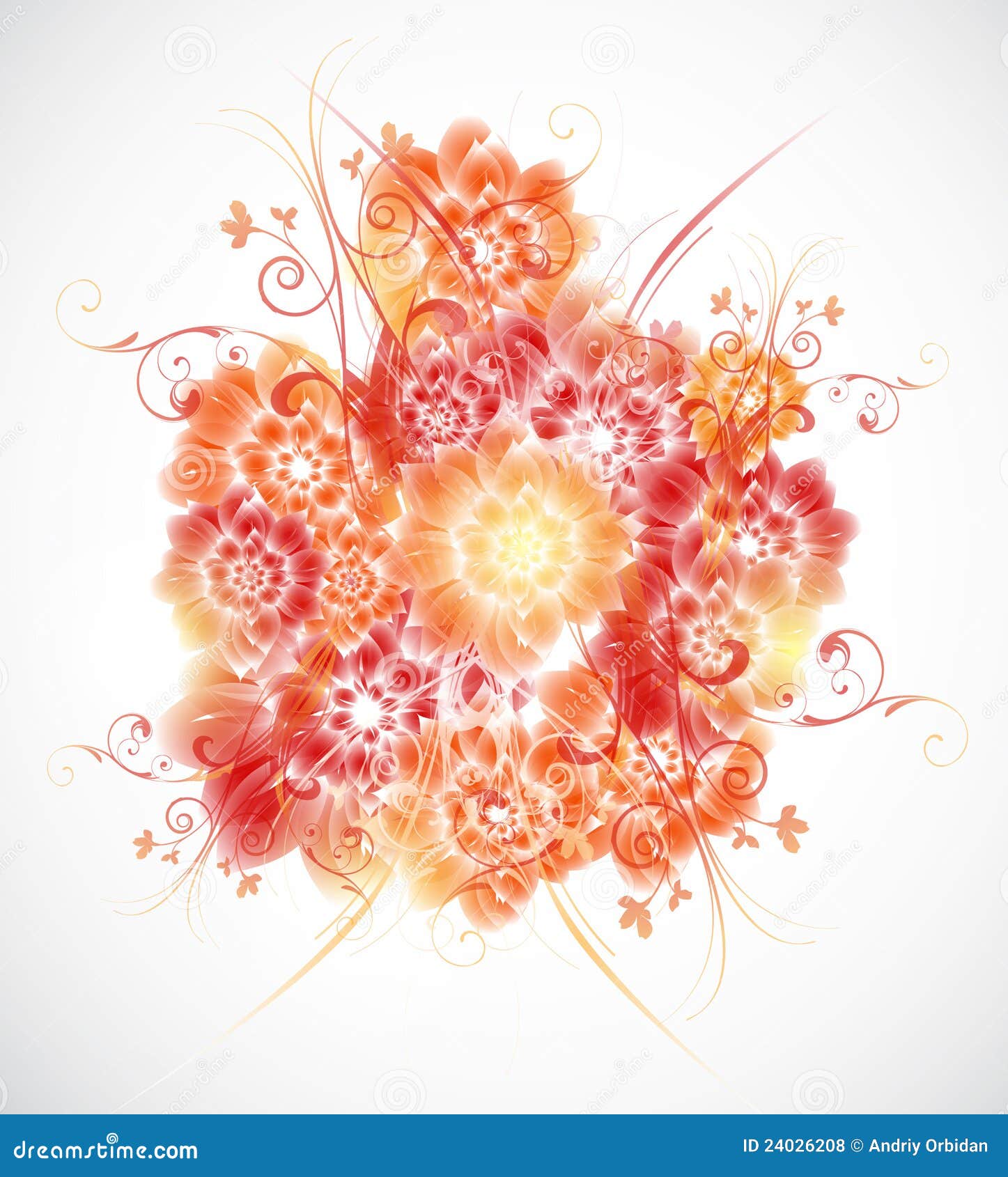 Floral Abstract Vector Background Stock Vector - Illustration of idea ...