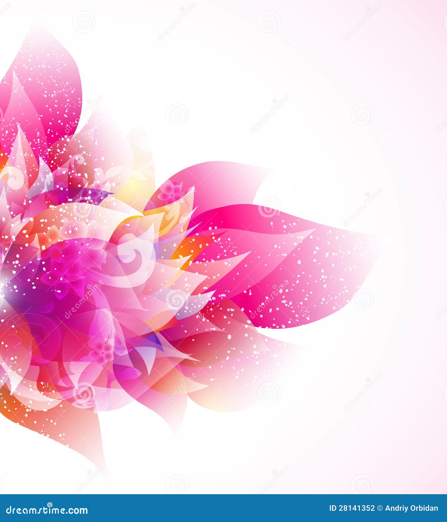 Floral Abstract Vector Background Stock Vector - Illustration of ...