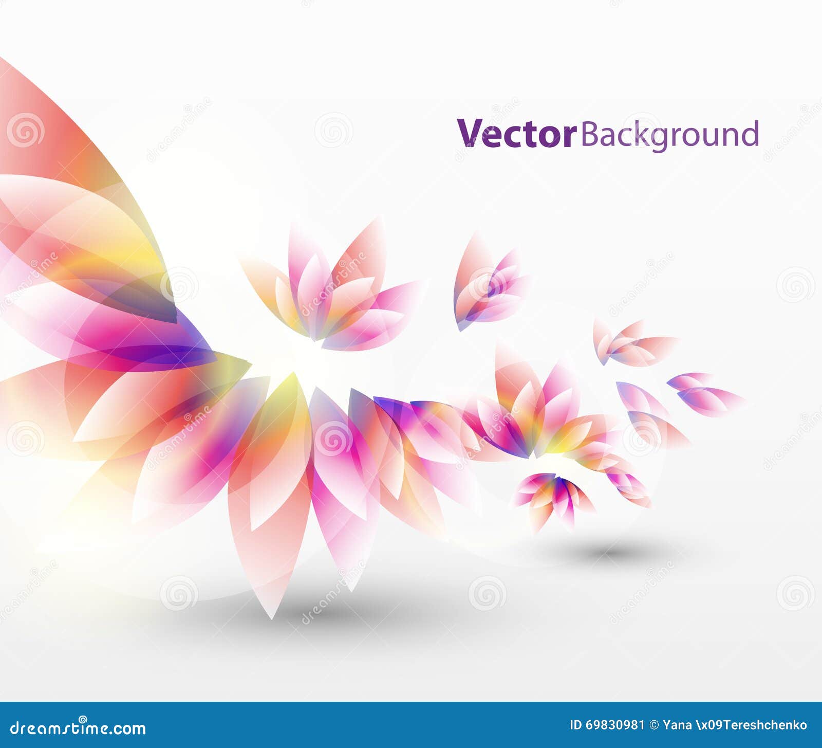 Floral Abstract Vector Background Stock Vector - Illustration of blend ...