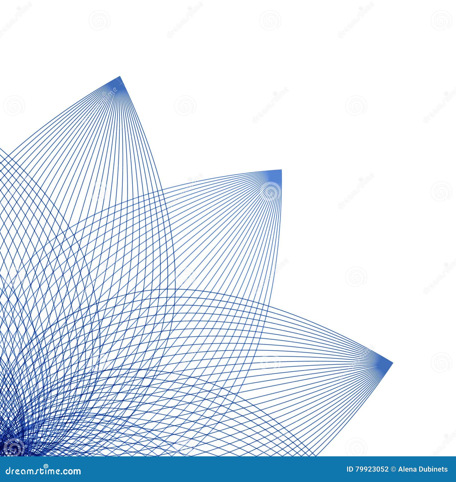 Floral Abstracty Background in Linear Style for Design. Vector Stock ...