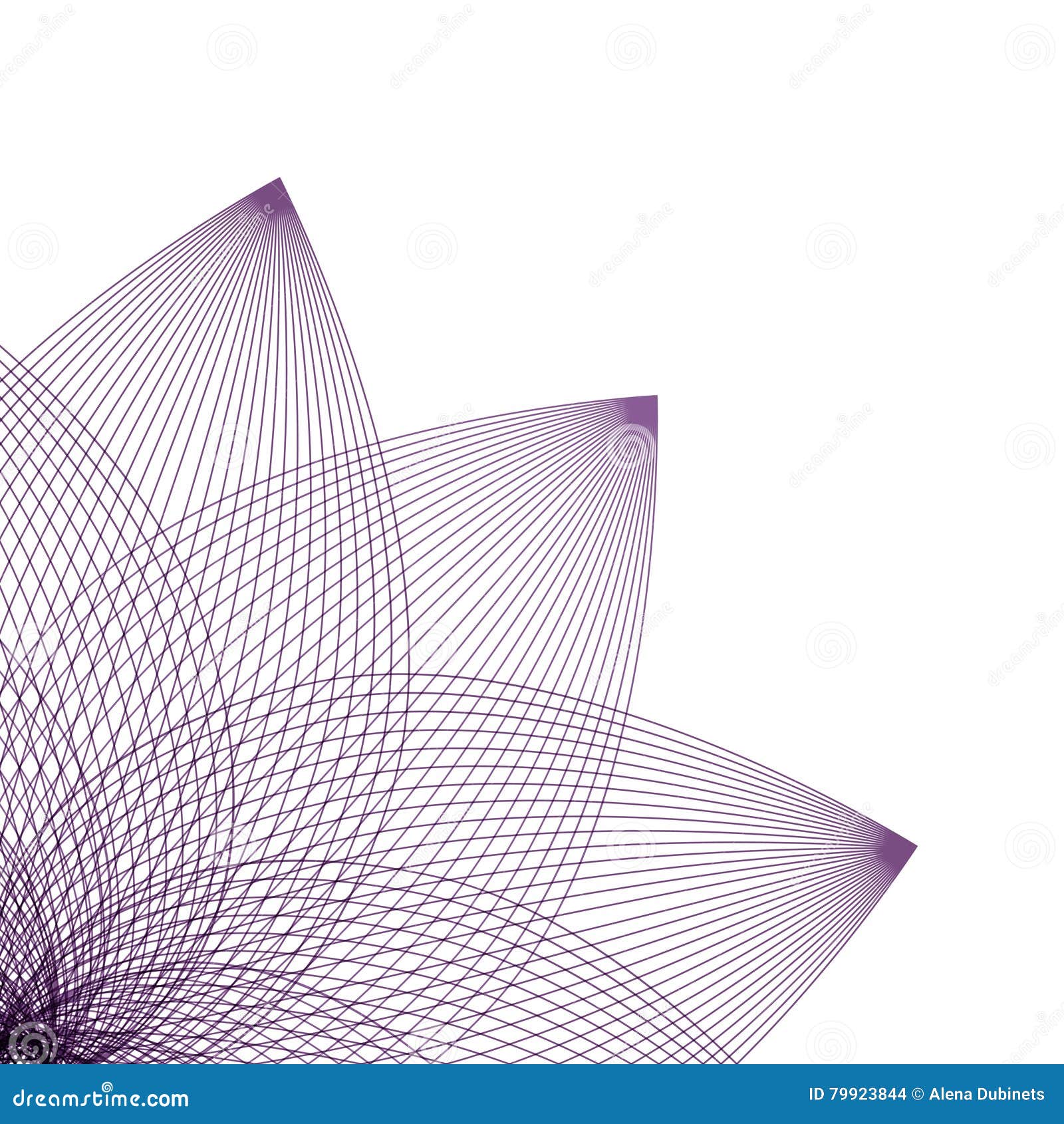 Floral Abstracty Background in Linear Style for Design. Vector Stock ...