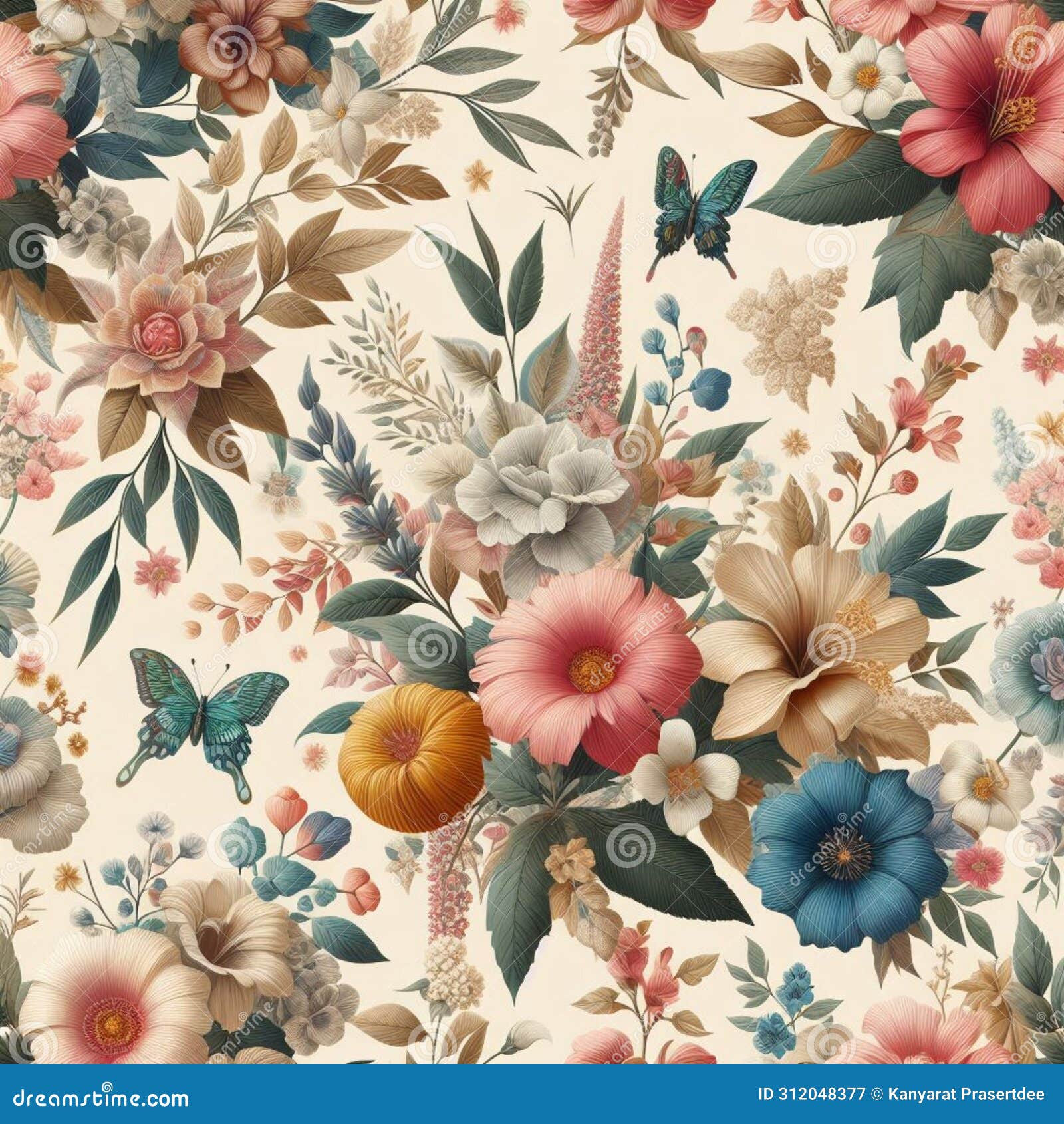 Floral Aesthetic Patterns Neutral Theme Stock Image - Image of abstract ...