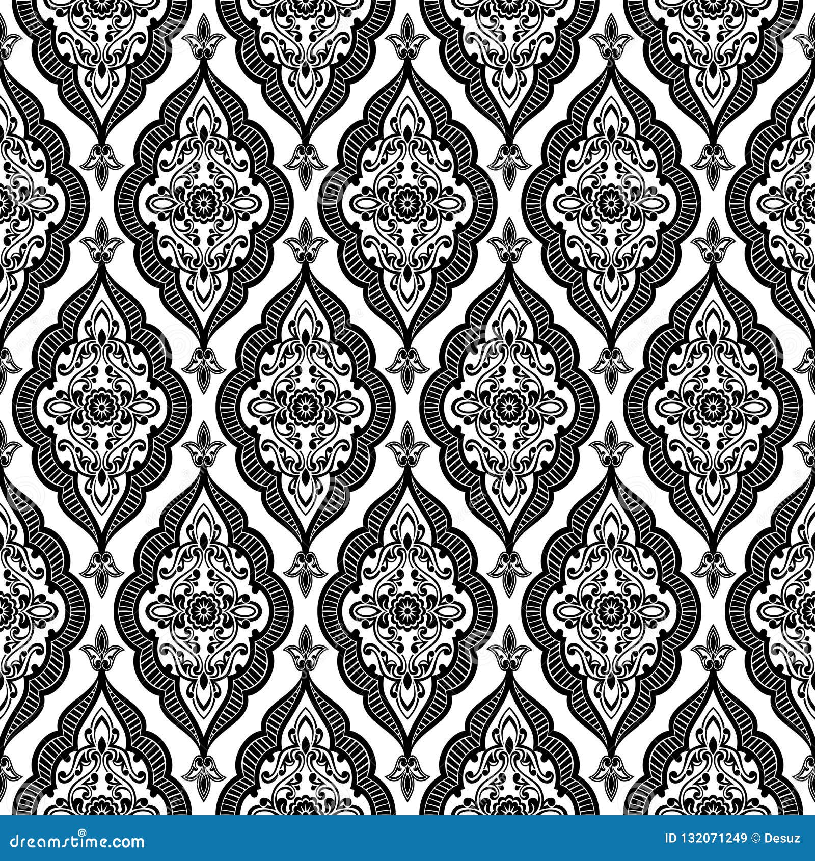 Floral arabic pattern stock vector. Illustration of creative - 132071249