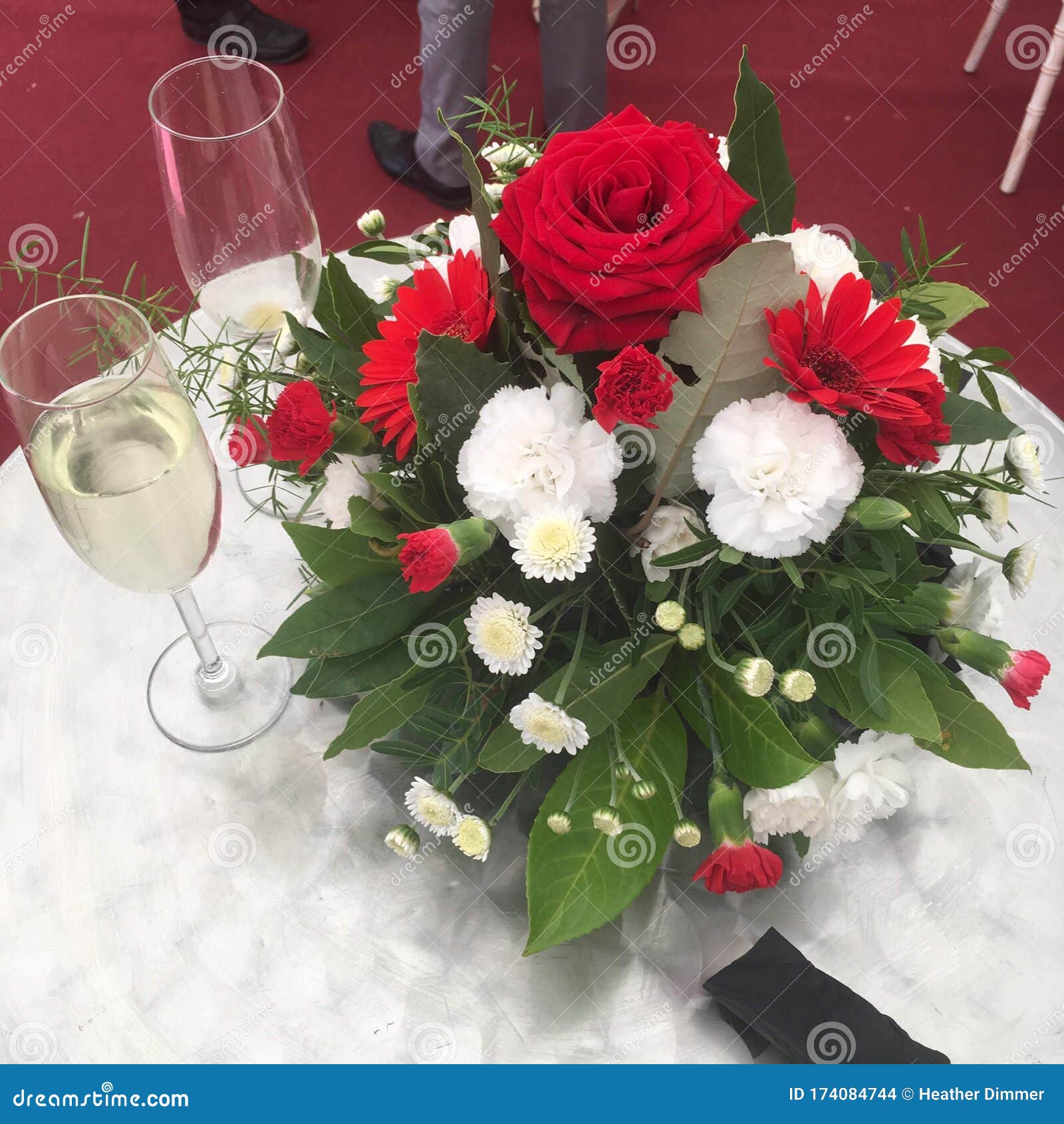 Floral Arrangement at Graduation Gala Stock Photo - Image of gala ...