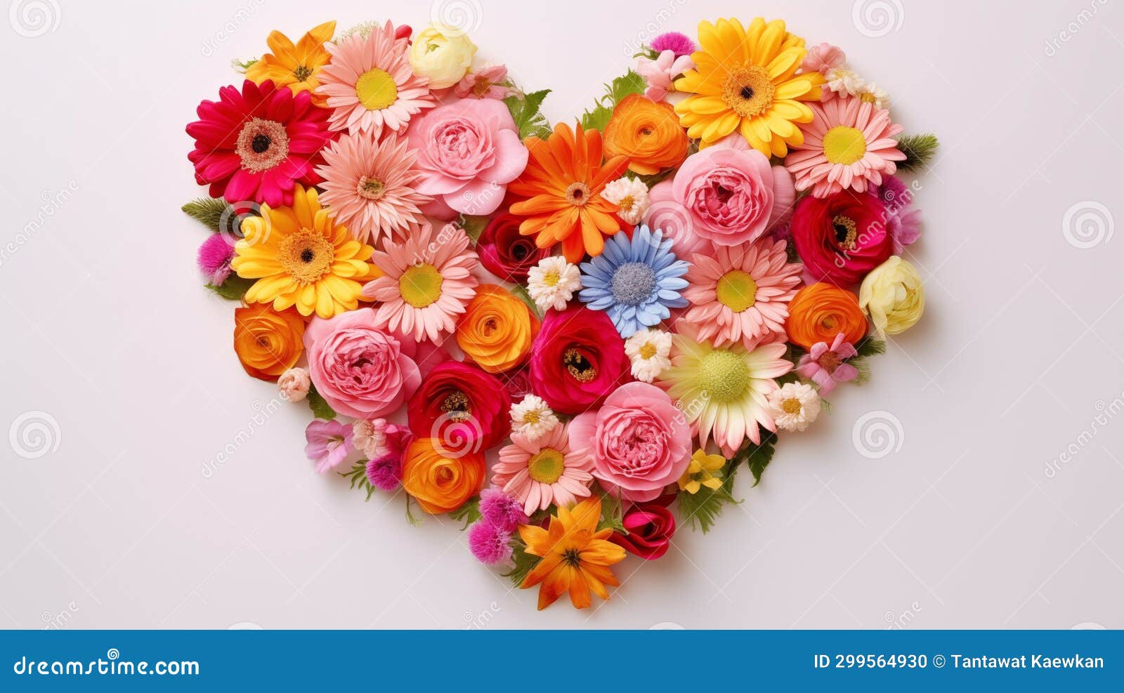 Floral Arrangements in Heart Stock Illustration - Illustration of ...