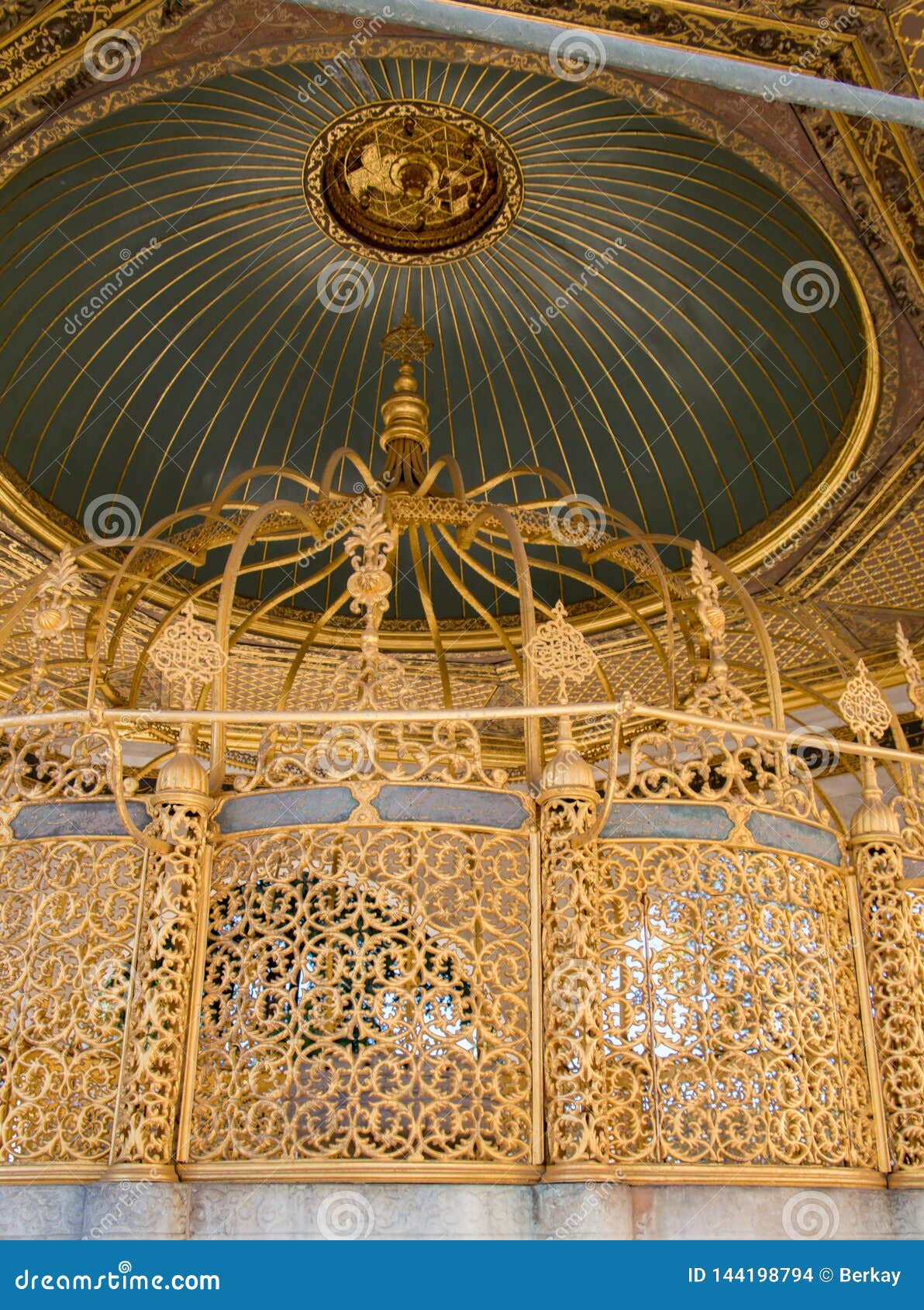 Floral Art Pattern Example of Ottoman Time Stock Photo - Image of ...