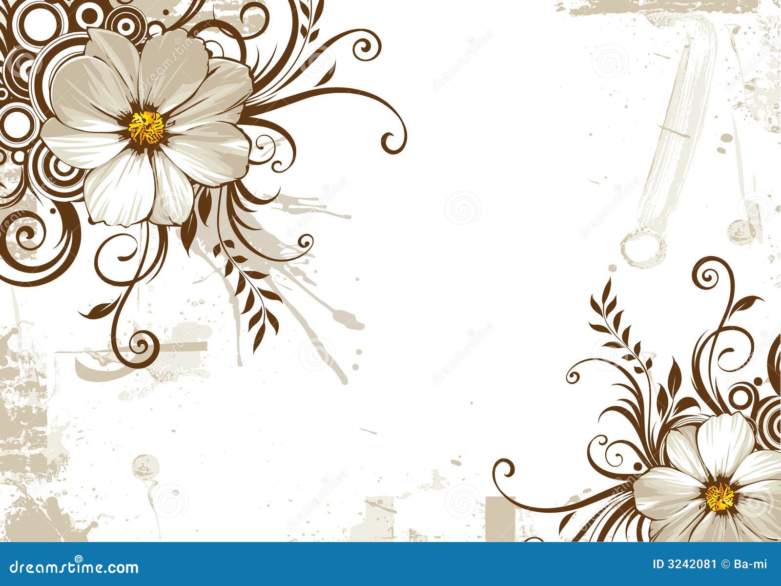 Floral background stock vector. Illustration of curl, modern - 3242081