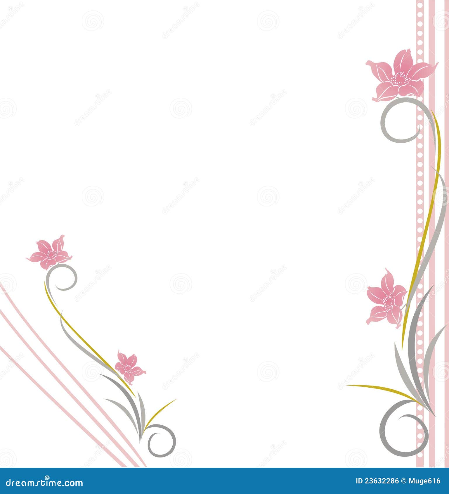 Floral background, card stock illustration. Illustration of pink - 23632286