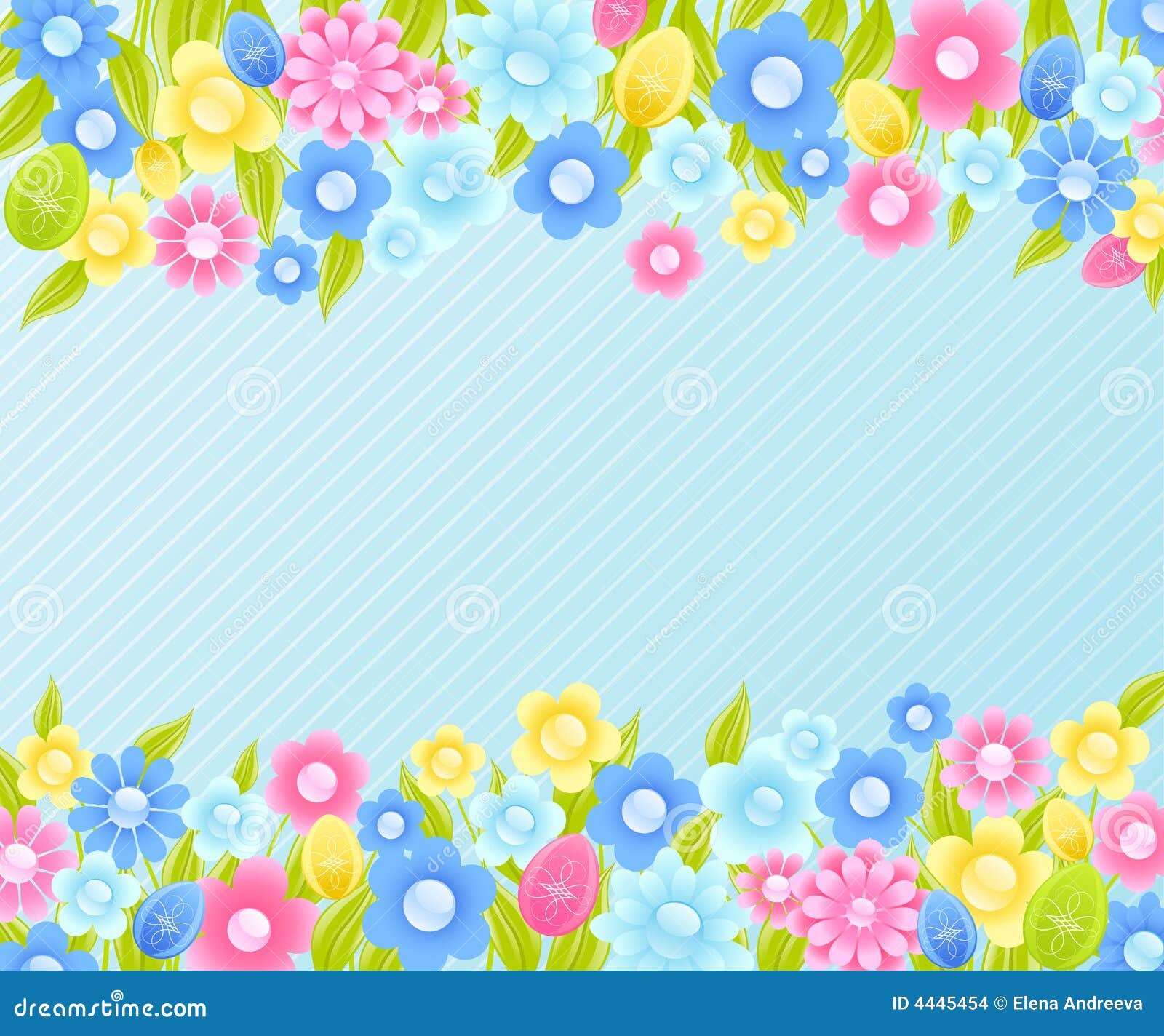 Floral Background for Easter. Stock Vector - Illustration of decoration ...