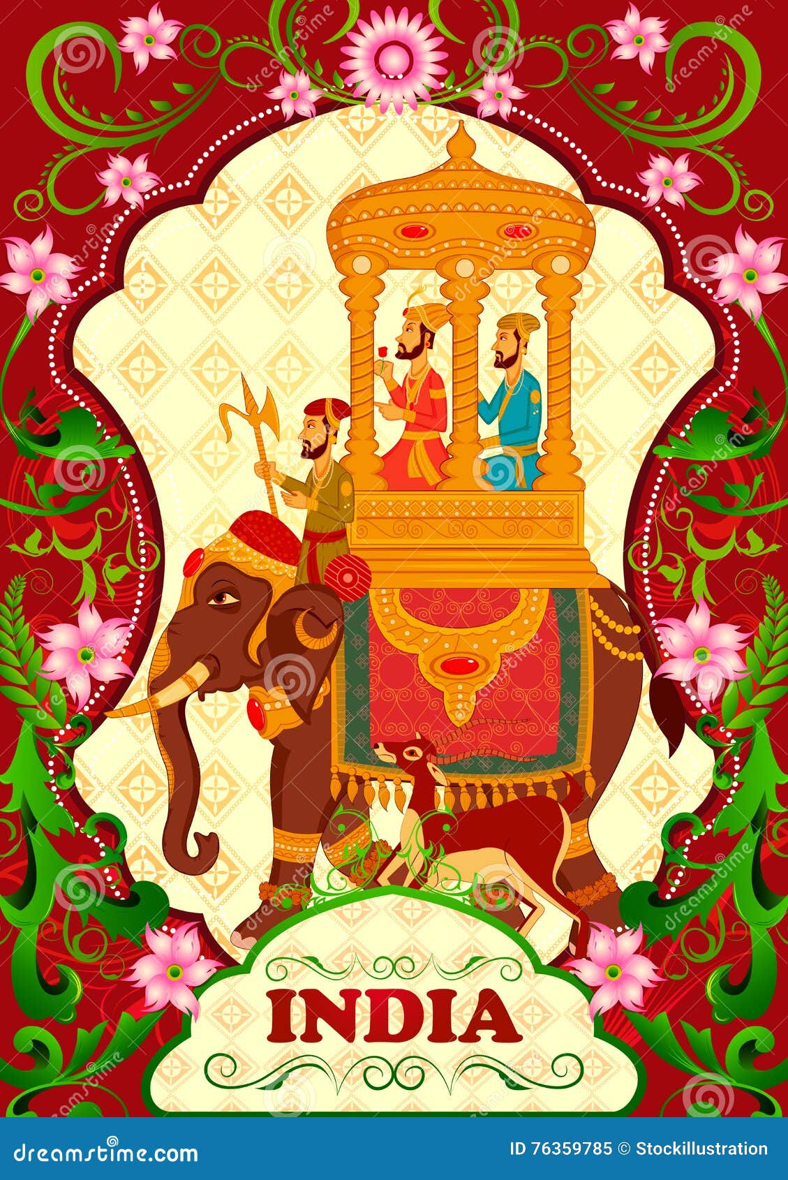 Incredible India Background Depicting Indian Colorful Culture And ...