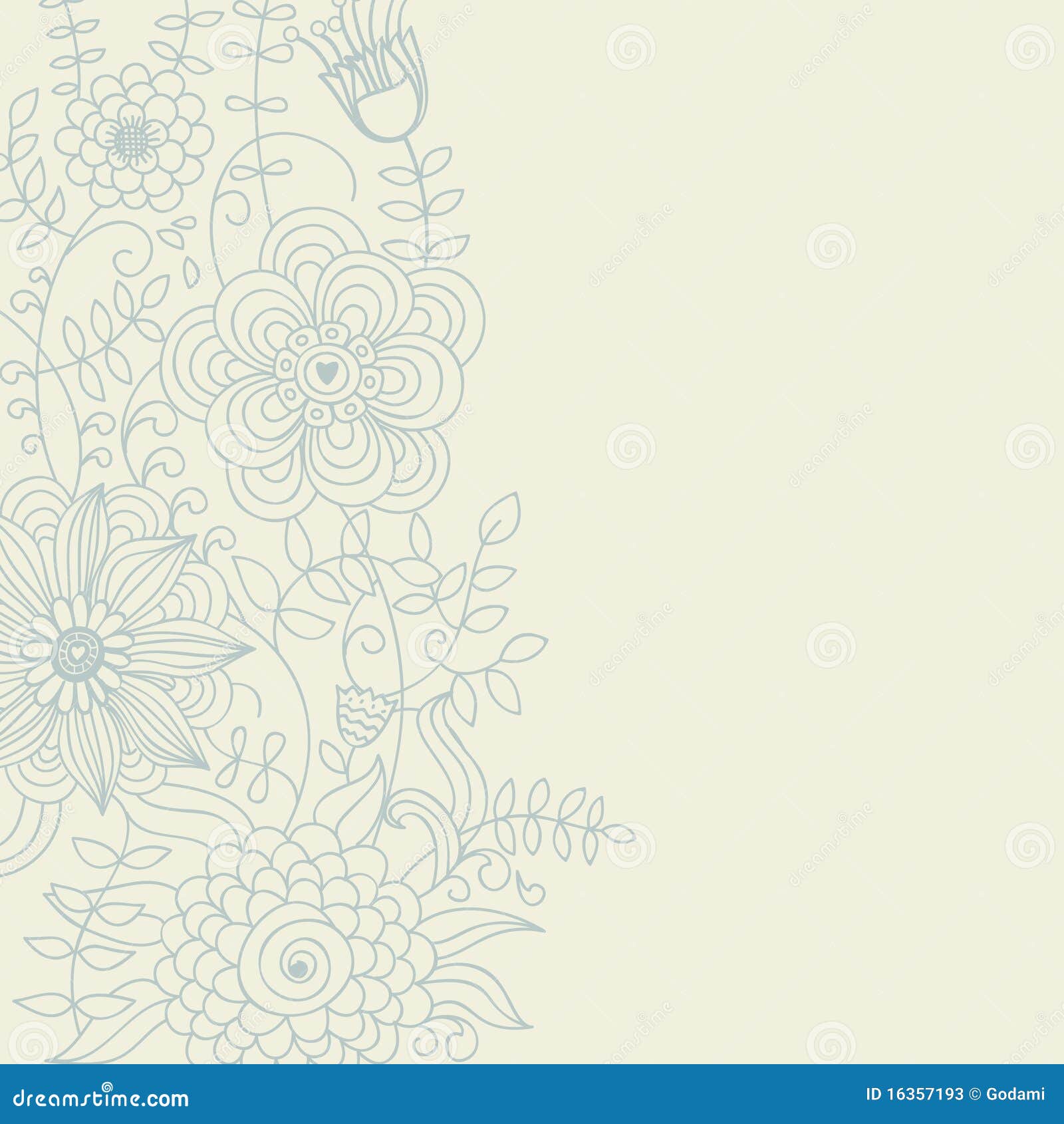 Floral Background in Light Colours Stock Vector - Illustration of ...