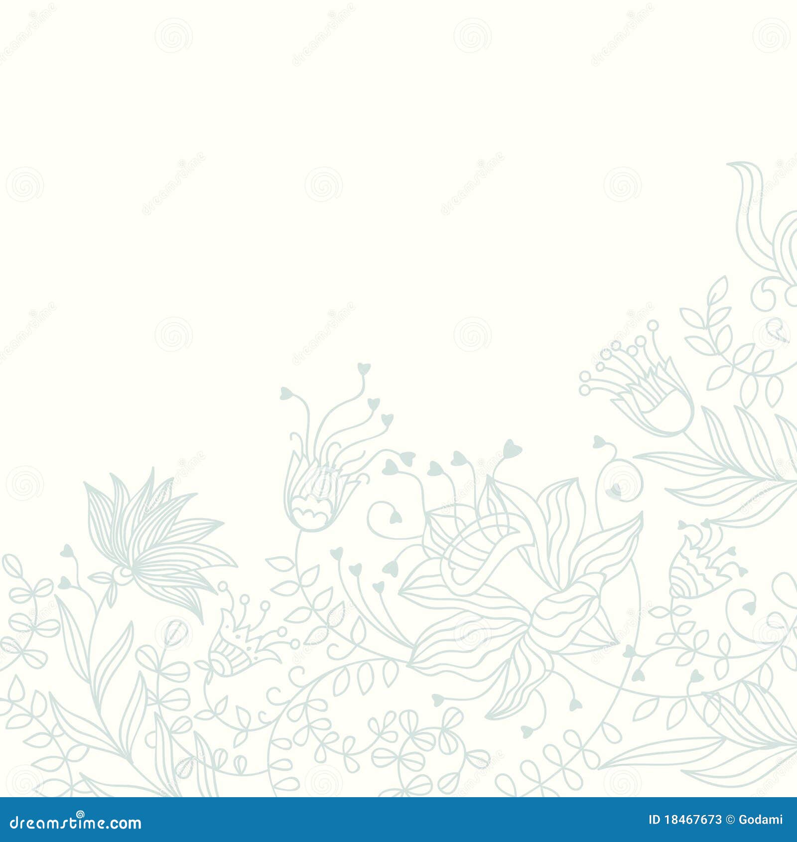 Floral Background in Light Colours Stock Vector - Illustration of ...