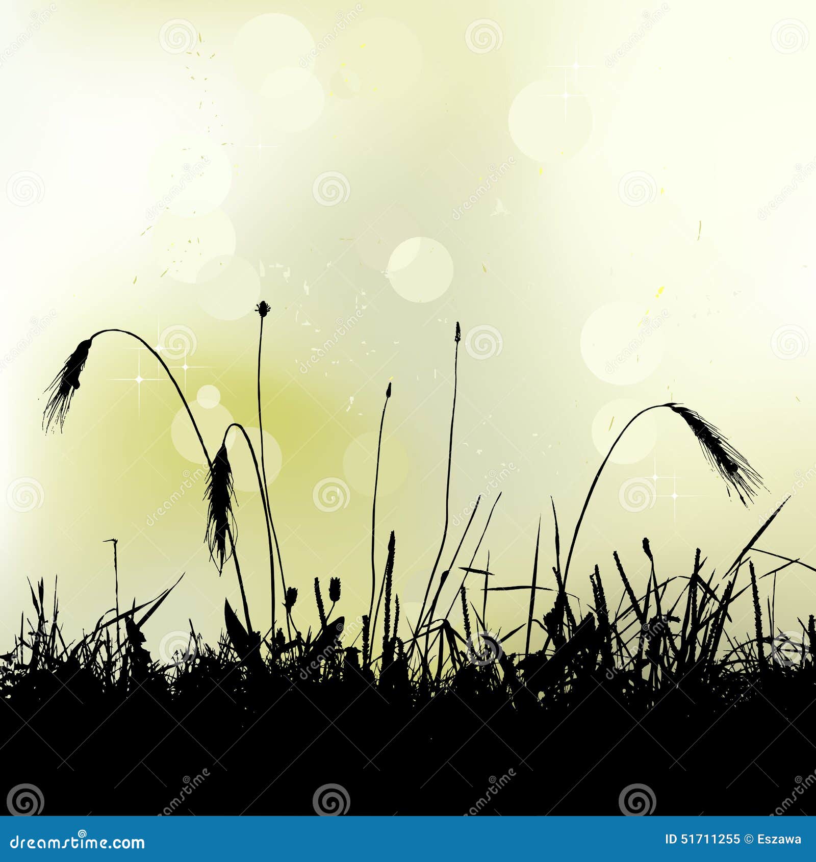 Floral background, meadow stock vector. Illustration of meadow - 51711255