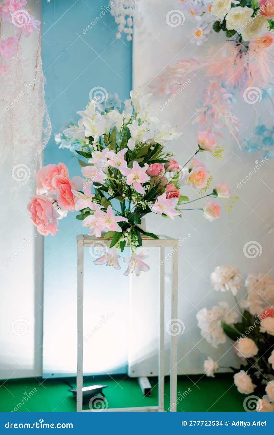 Floral Background for Proposal or Wedding Event Stock Photo - Image of ...