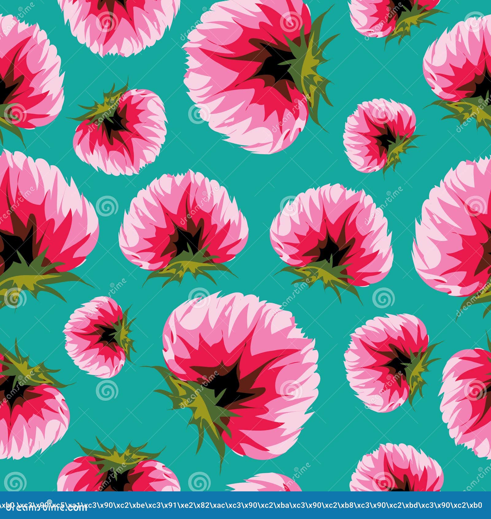 Floral Background Seamless Pattern Clover Flowers Stock Vector ...