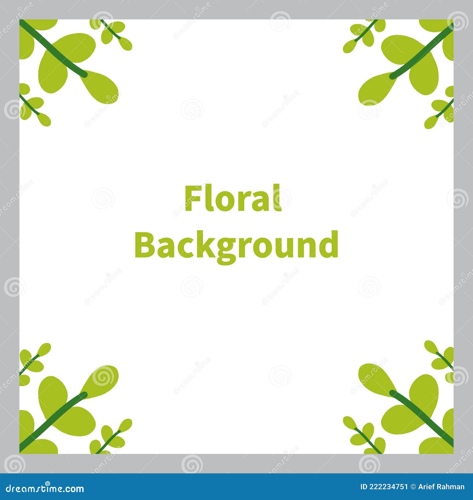 Floral Background. Social Media Post Background Stock Vector ...