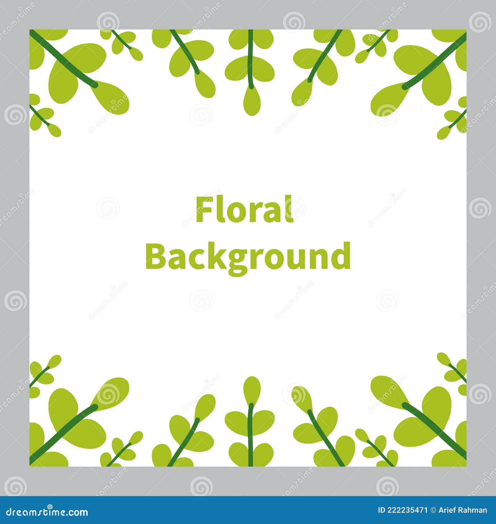 Floral Background. Social Media Post Background Stock Vector ...