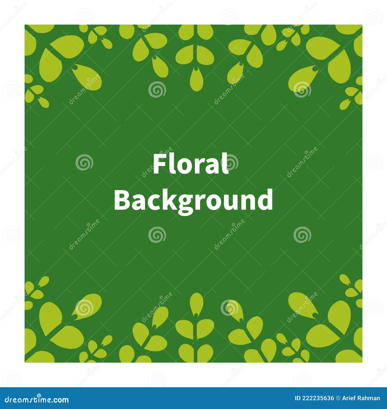 Floral Background. Social Media Post Background Stock Vector ...